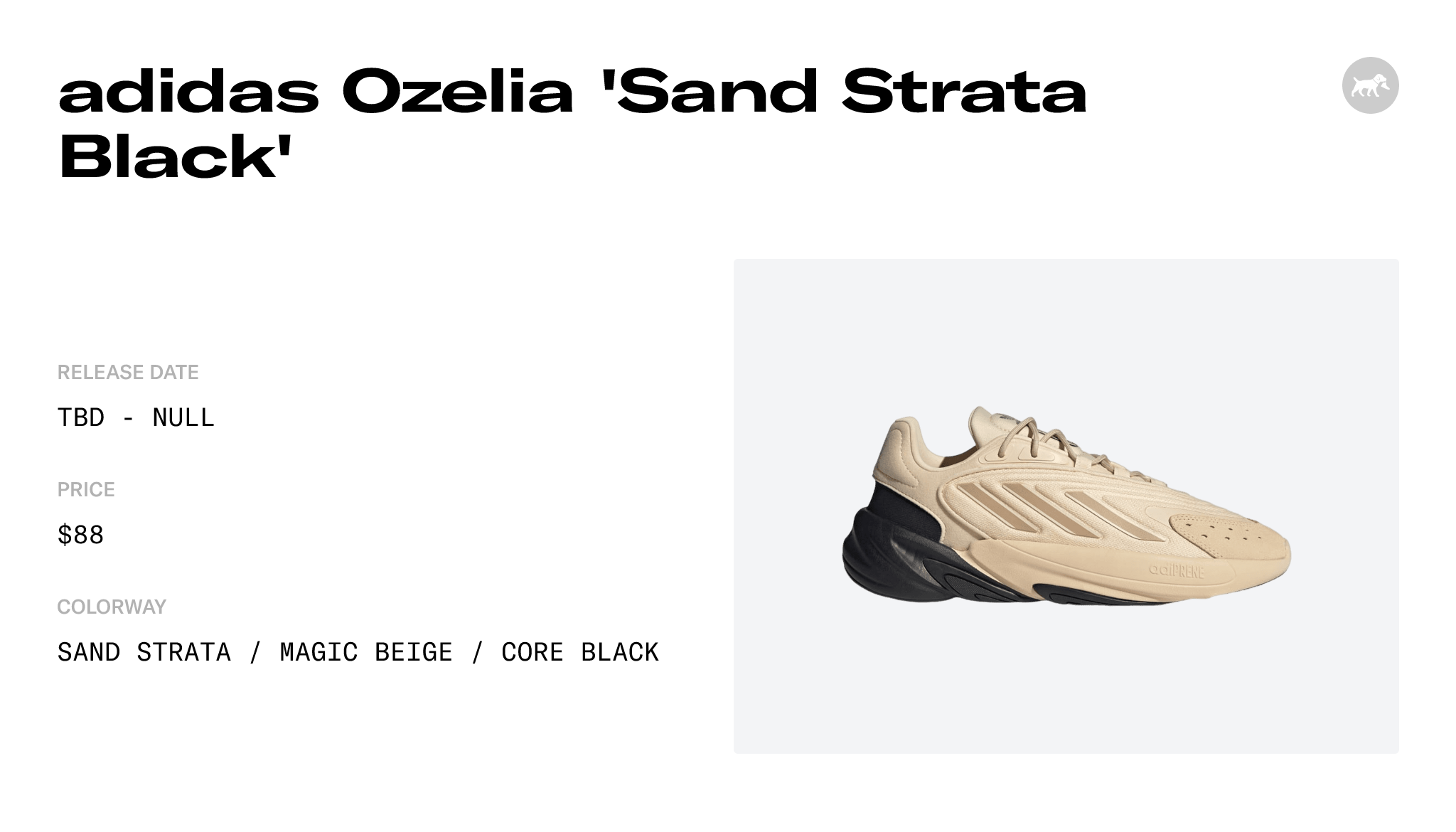 adidas Ozelia 'Sand Strata Black' - IE2000 Release Info