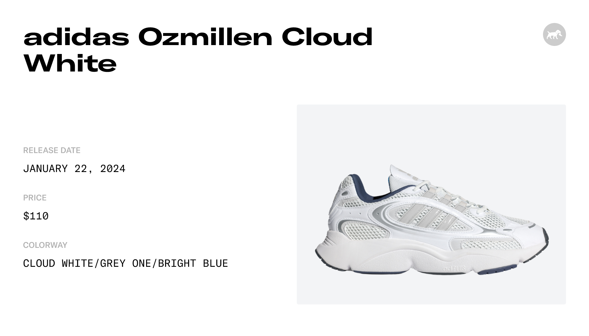 adidas Ozmillen Cloud White - IF3447 Raffles & Where to Buy