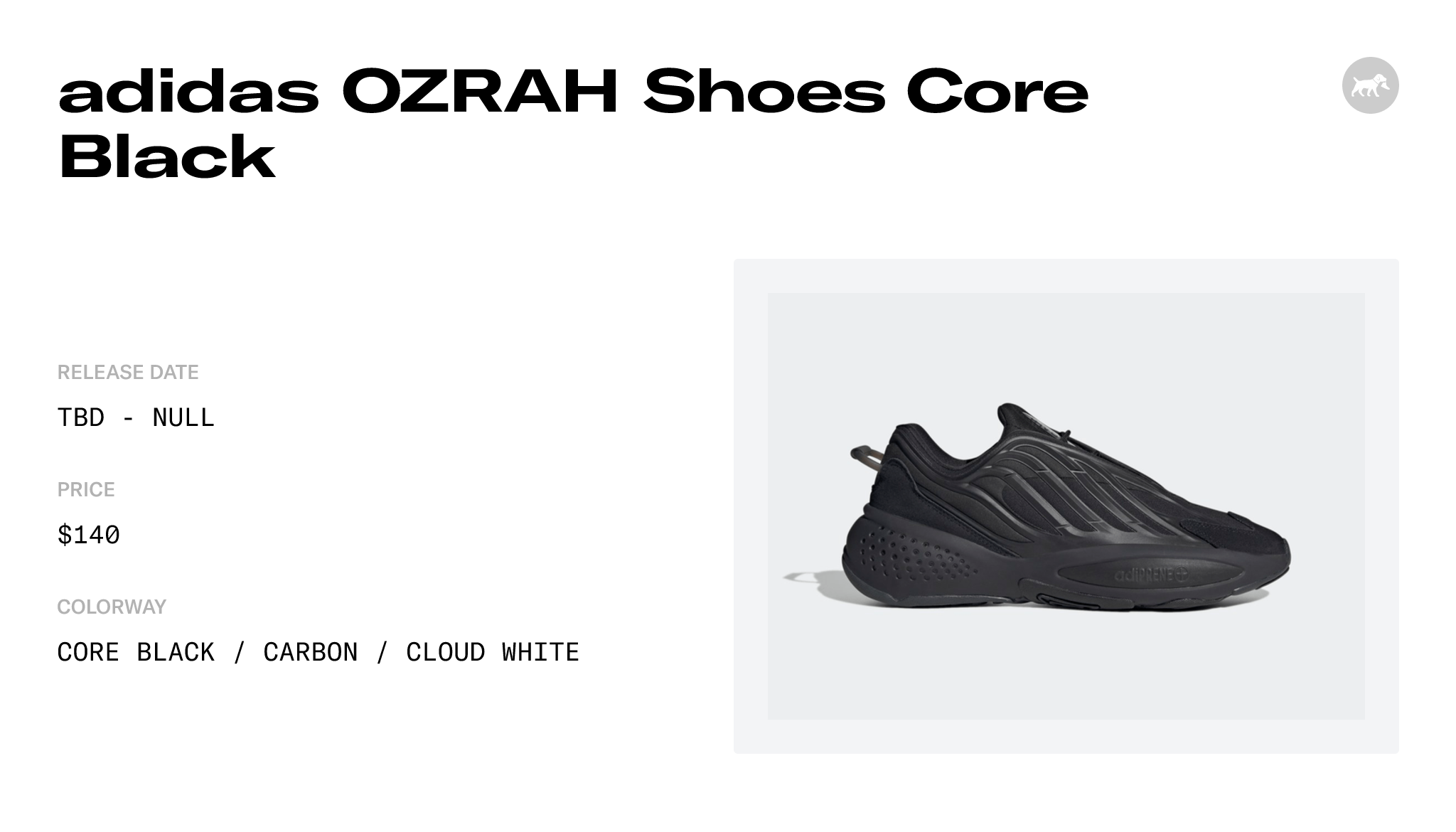 adidas OZRAH Shoes Core Black - GX1874 Release Info