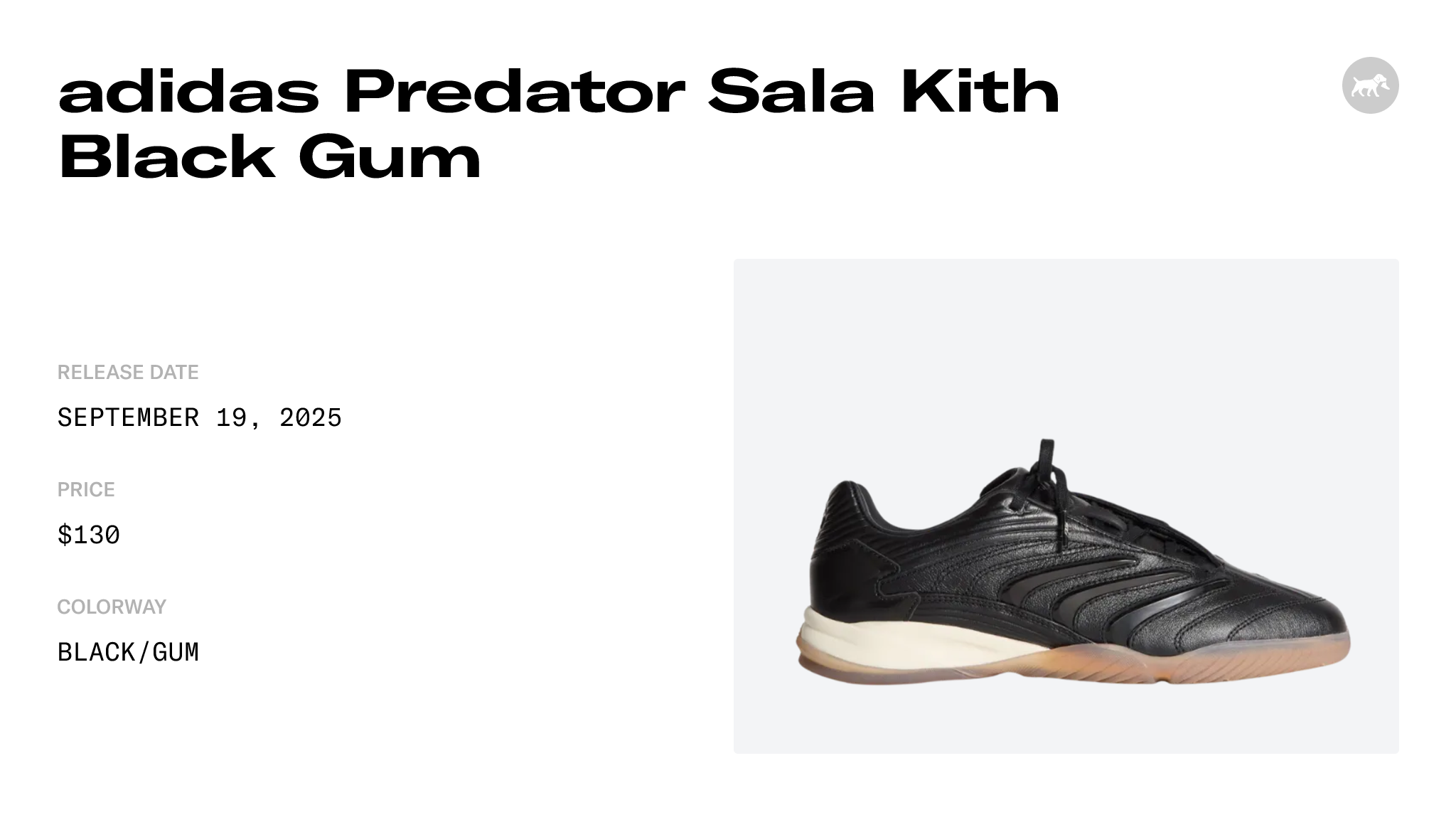 adidas Predator Sala Kith Black Gum - KI0570 Raffles & Where to Buy