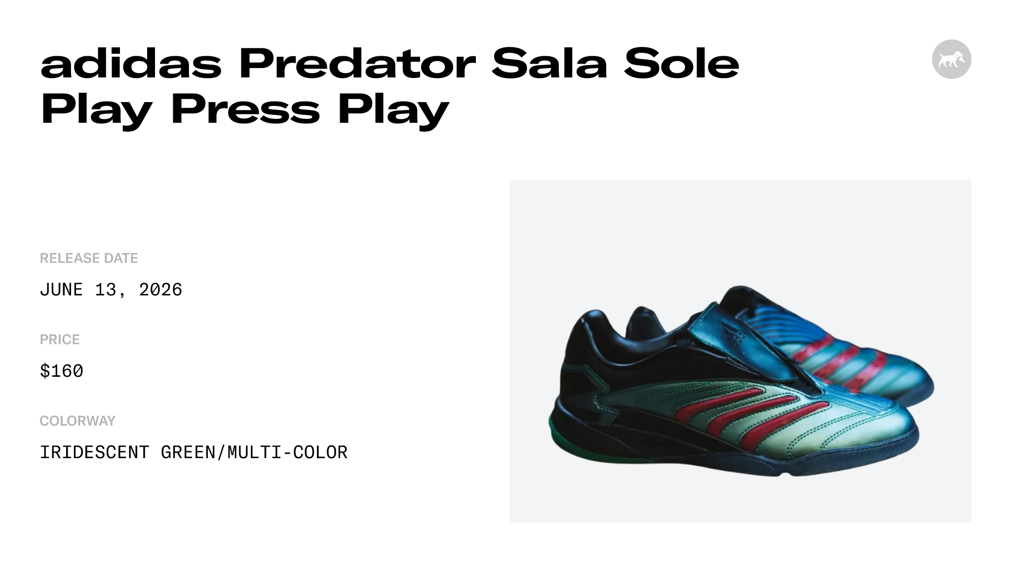 adidas Predator Sala Sole Play Press Play Release Info