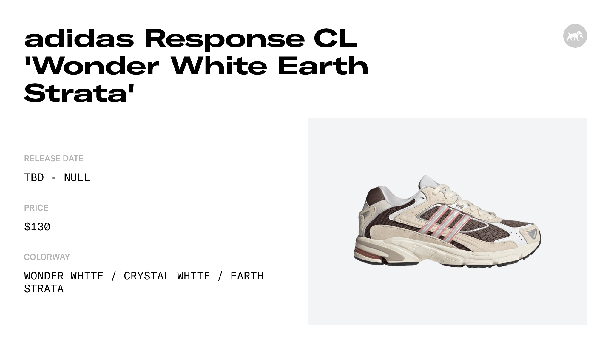 adidas Response CL 'Wonder White Earth Strata' - IG3079 Release Info