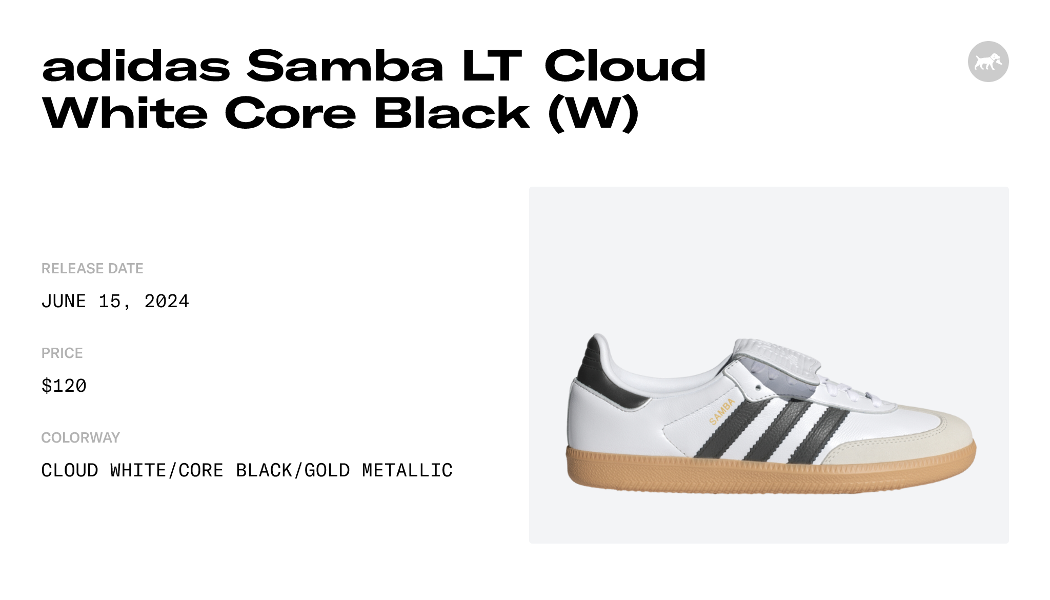 adidas Samba LT Cloud White Core Black (W) - IG4279