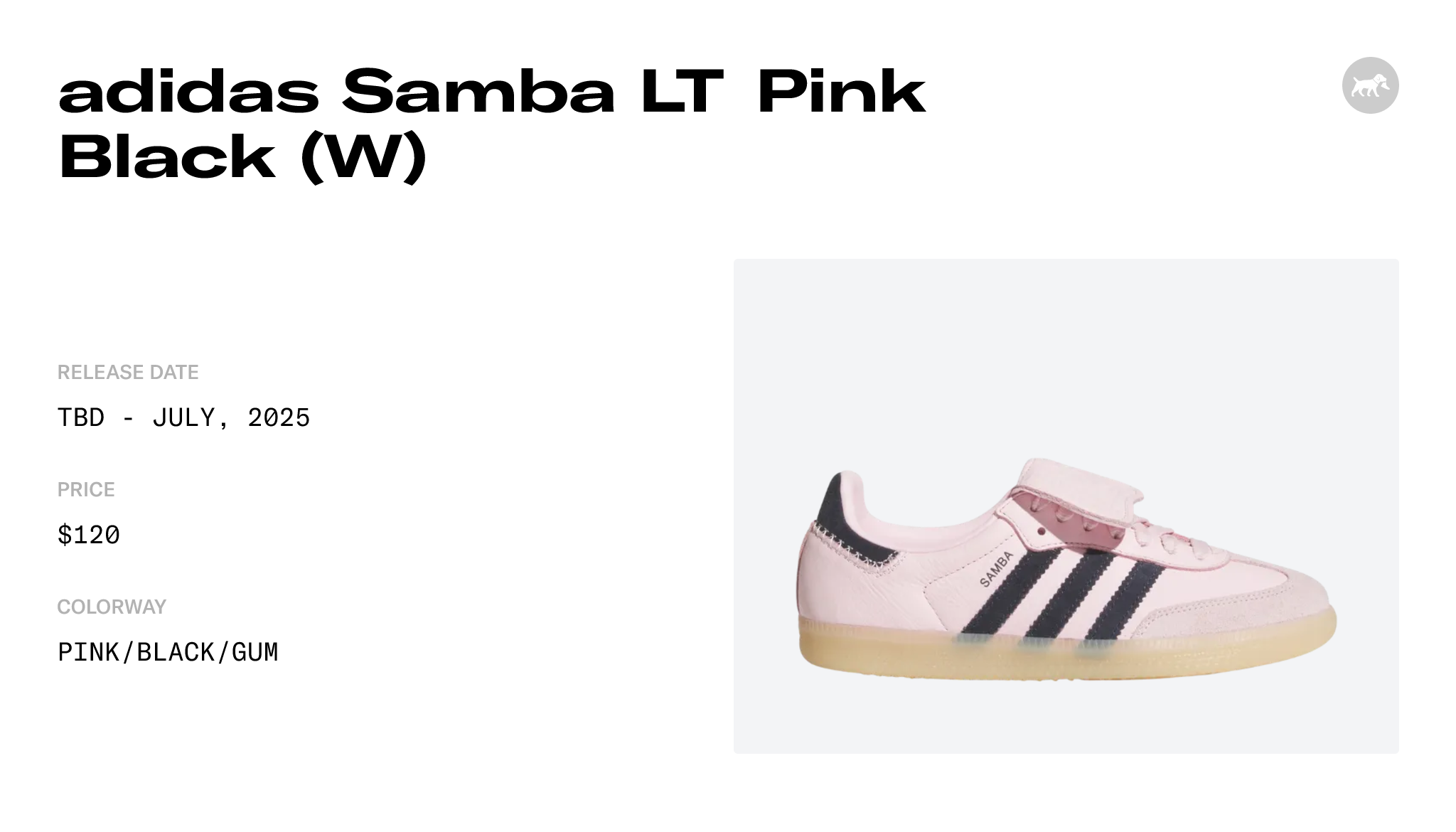 adidas Samba LT Pink Black (W) - JP6808 Release Info
