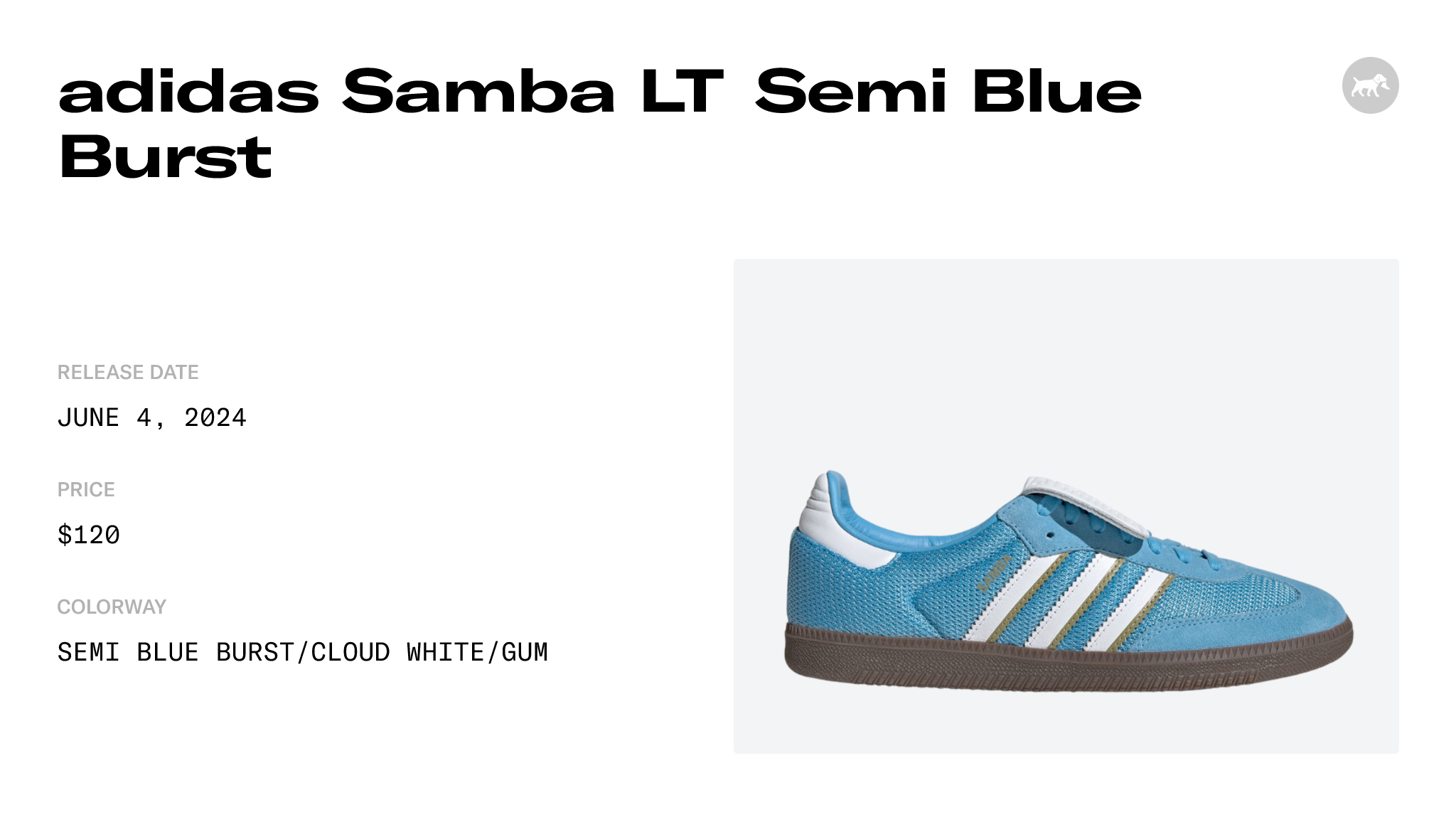 adidas Samba LT Semi Blue Burst - IE9170 Raffles & Where to Buy