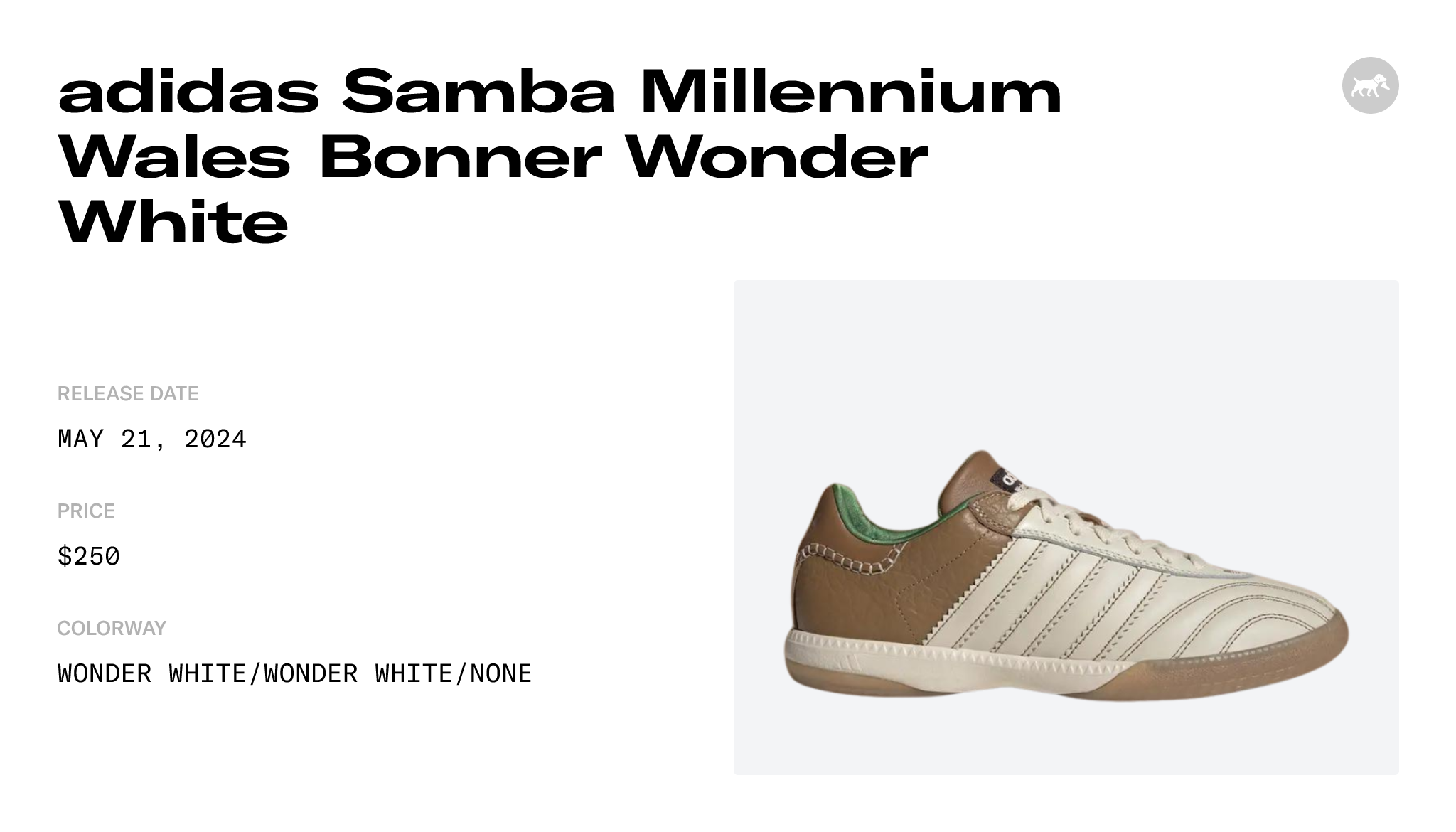 adidas Samba Millennium Wales Bonner Wonder White - IF6703