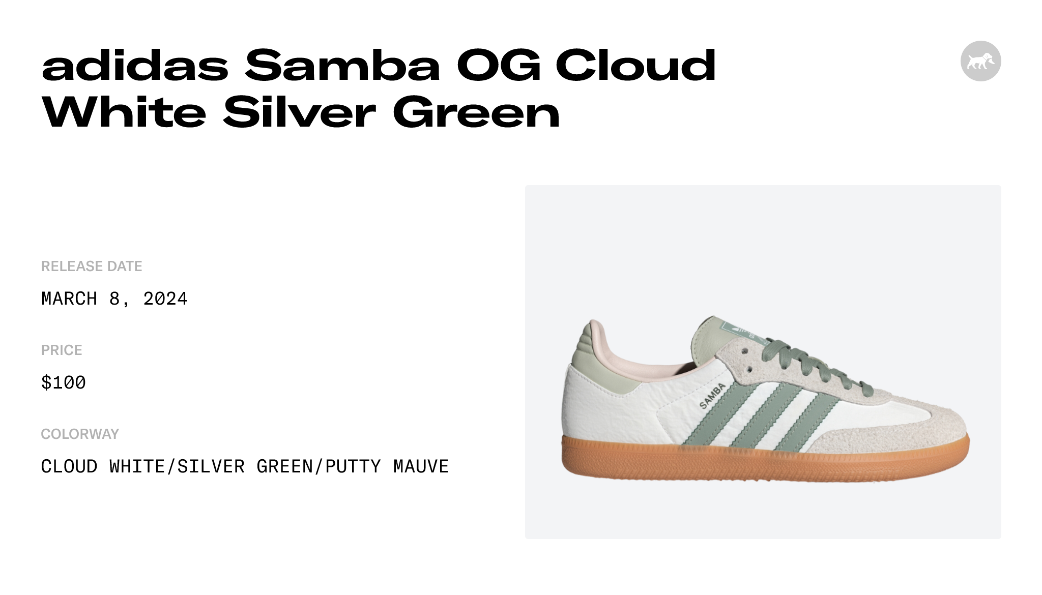 adidas Samba OG Cloud White Silver Green - ID0492 Raffles & Where to Buy