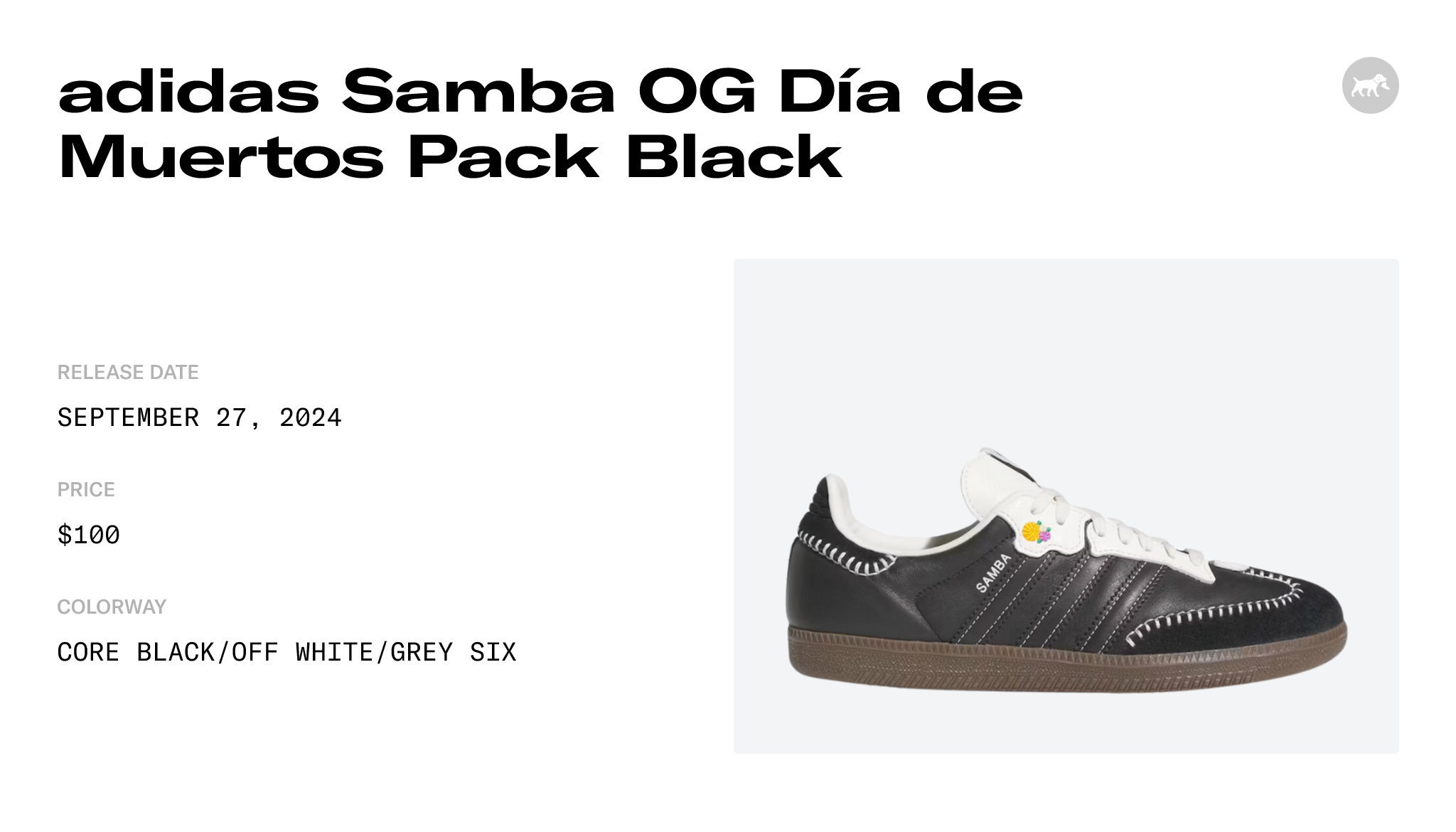 adidas Samba OG Día de Muertos Pack Black - JI3932