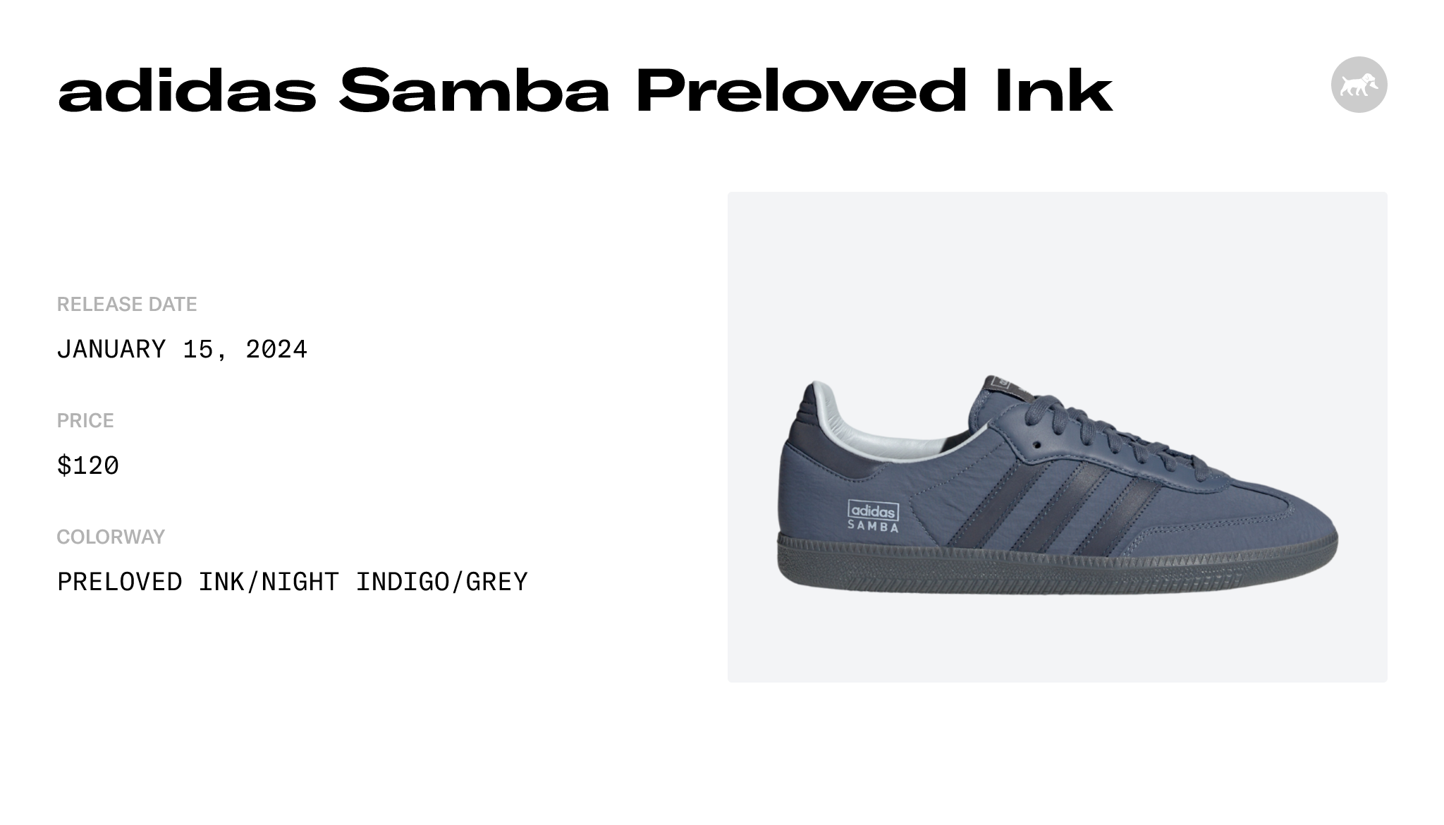 adidas Samba Preloved Ink - IG6169 Raffles & Where to Buy