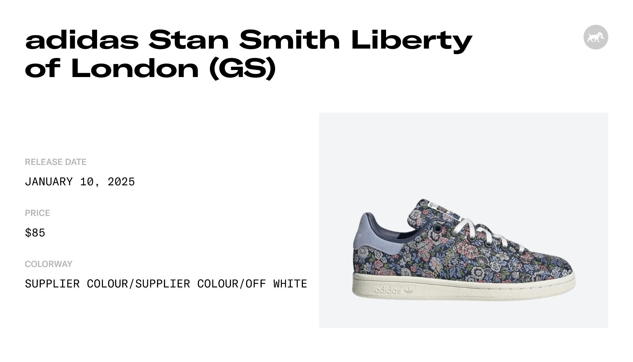 adidas Stan Smith Liberty of London (GS) - JH5181 Raffles & Where to Buy