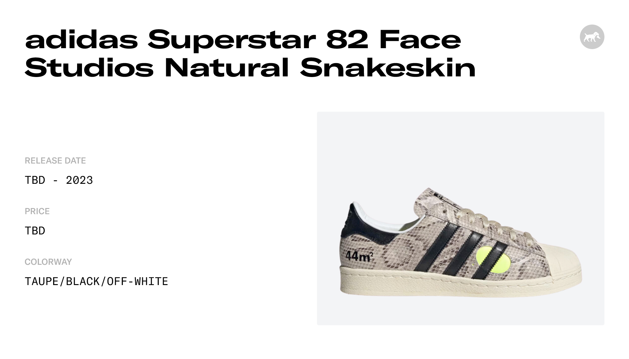 adidas Superstar 82 Face Studios Natural Snakeskin - IG4124 Release Info