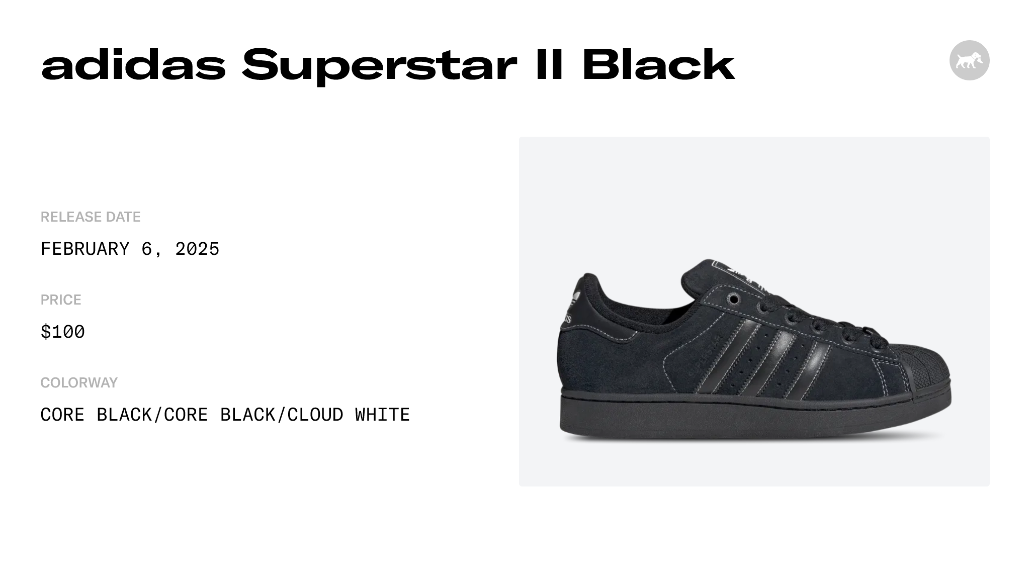 adidas Superstar II Black - JH5470 Raffles & Where to Buy