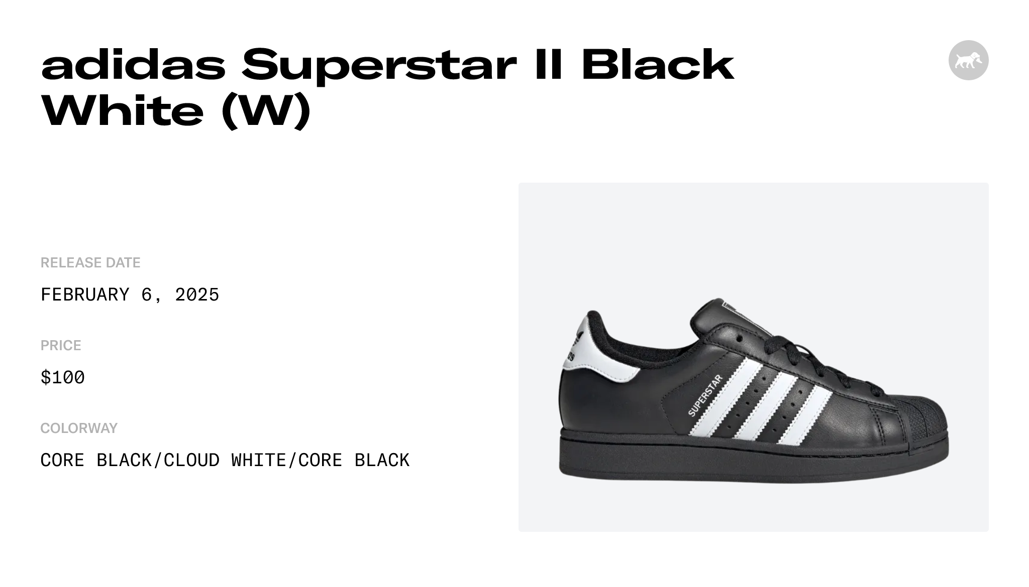 adidas Superstar II Black White (W) - JH7033 Raffles & Where to Buy