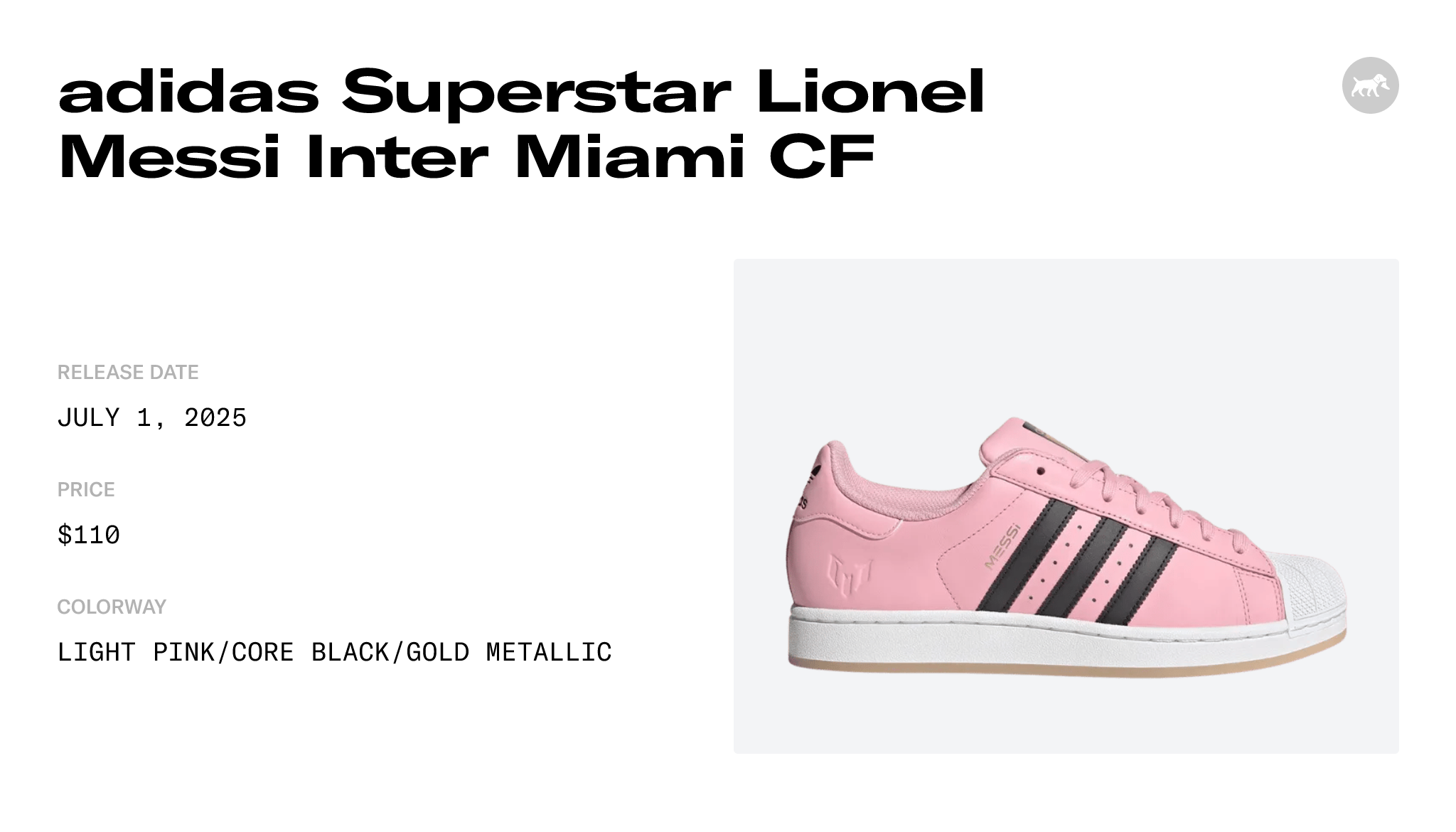 adidas Superstar Lionel Messi Inter Miami CF - JR1520