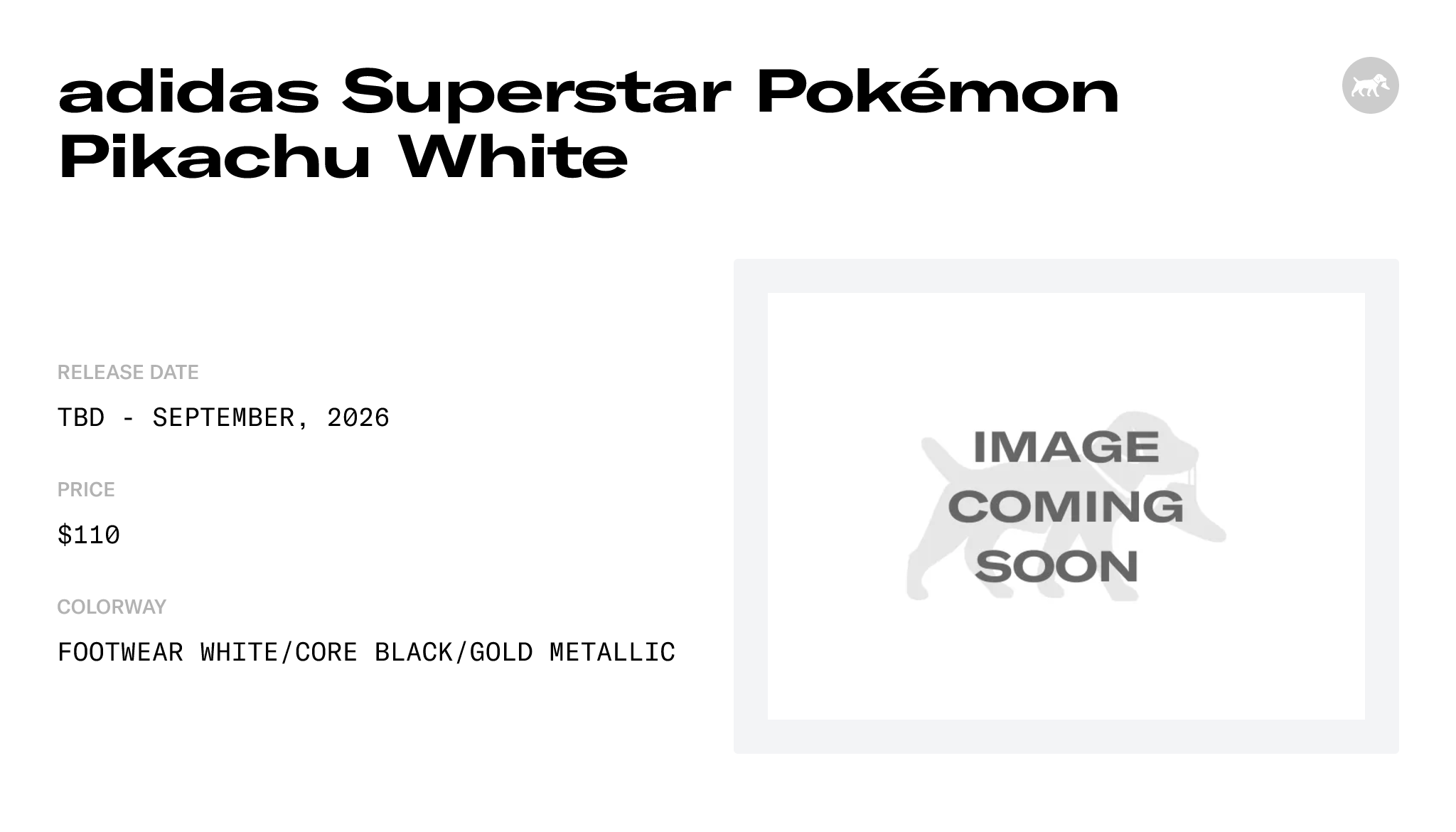 adidas Superstar Pokémon Pikachu White - KI2857 Release Info