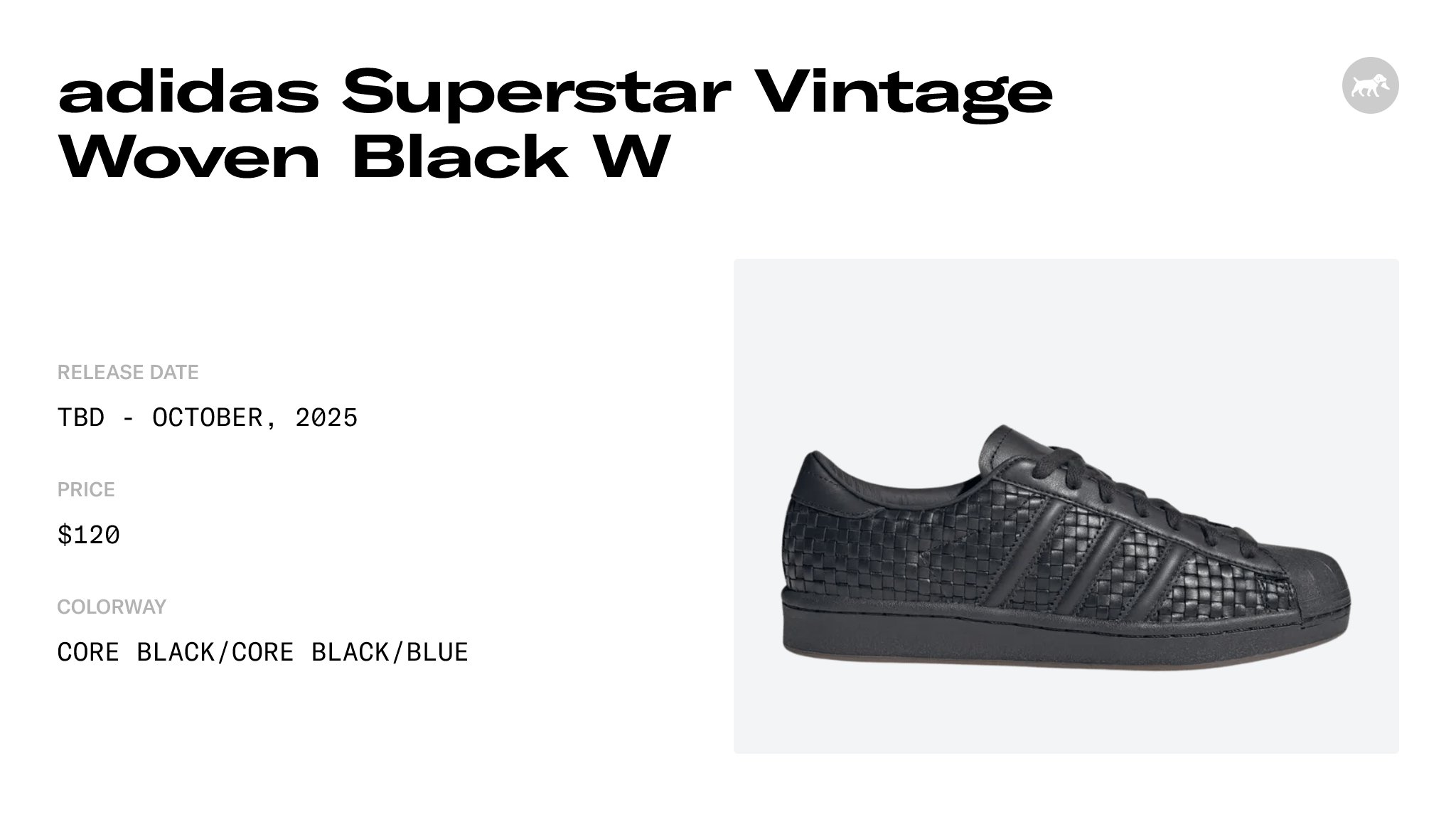 adidas Superstar Vintage Woven Black W - JR6001 Release Info