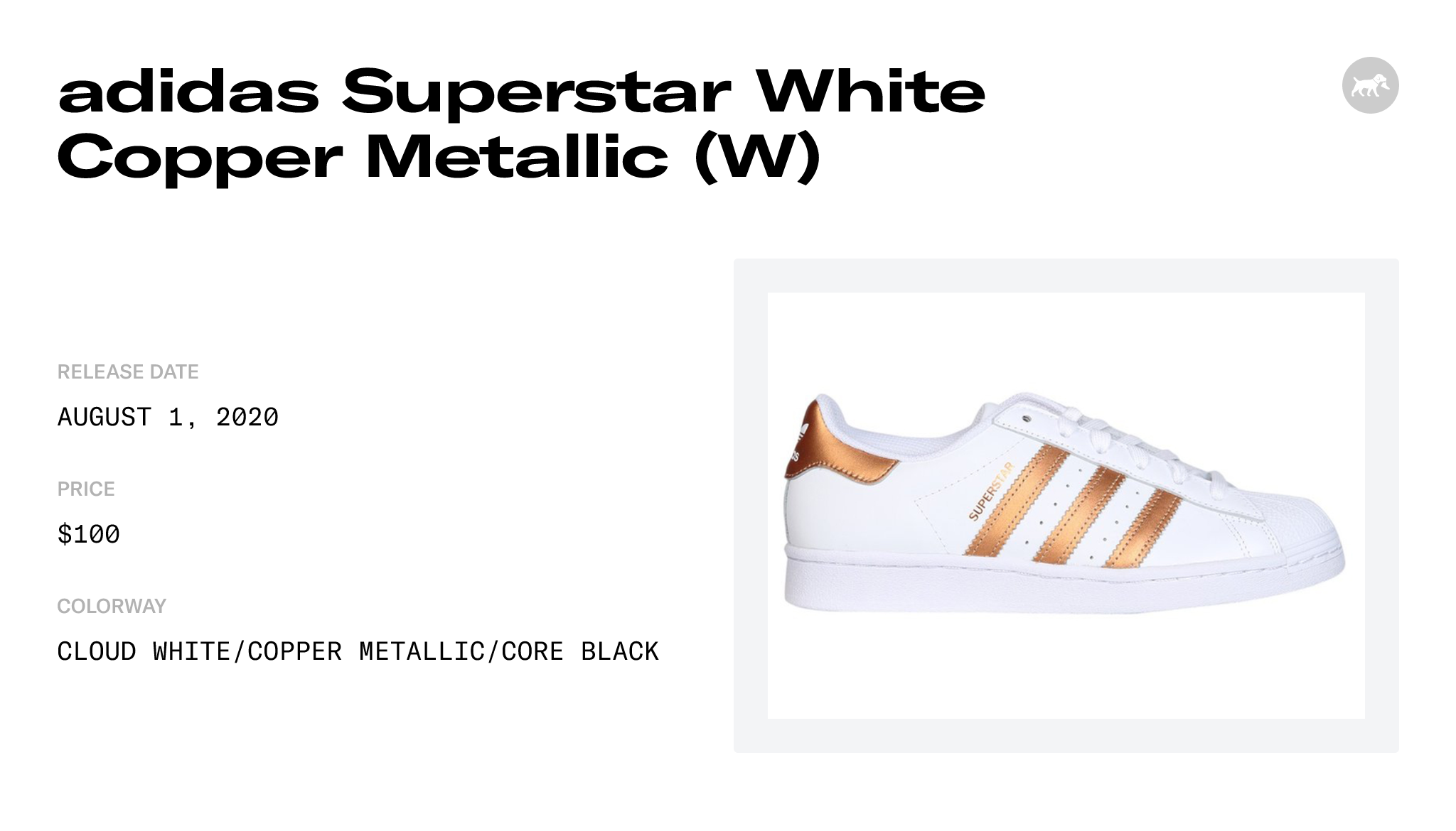 adidas Superstar White Copper Metallic (W) - FX7484