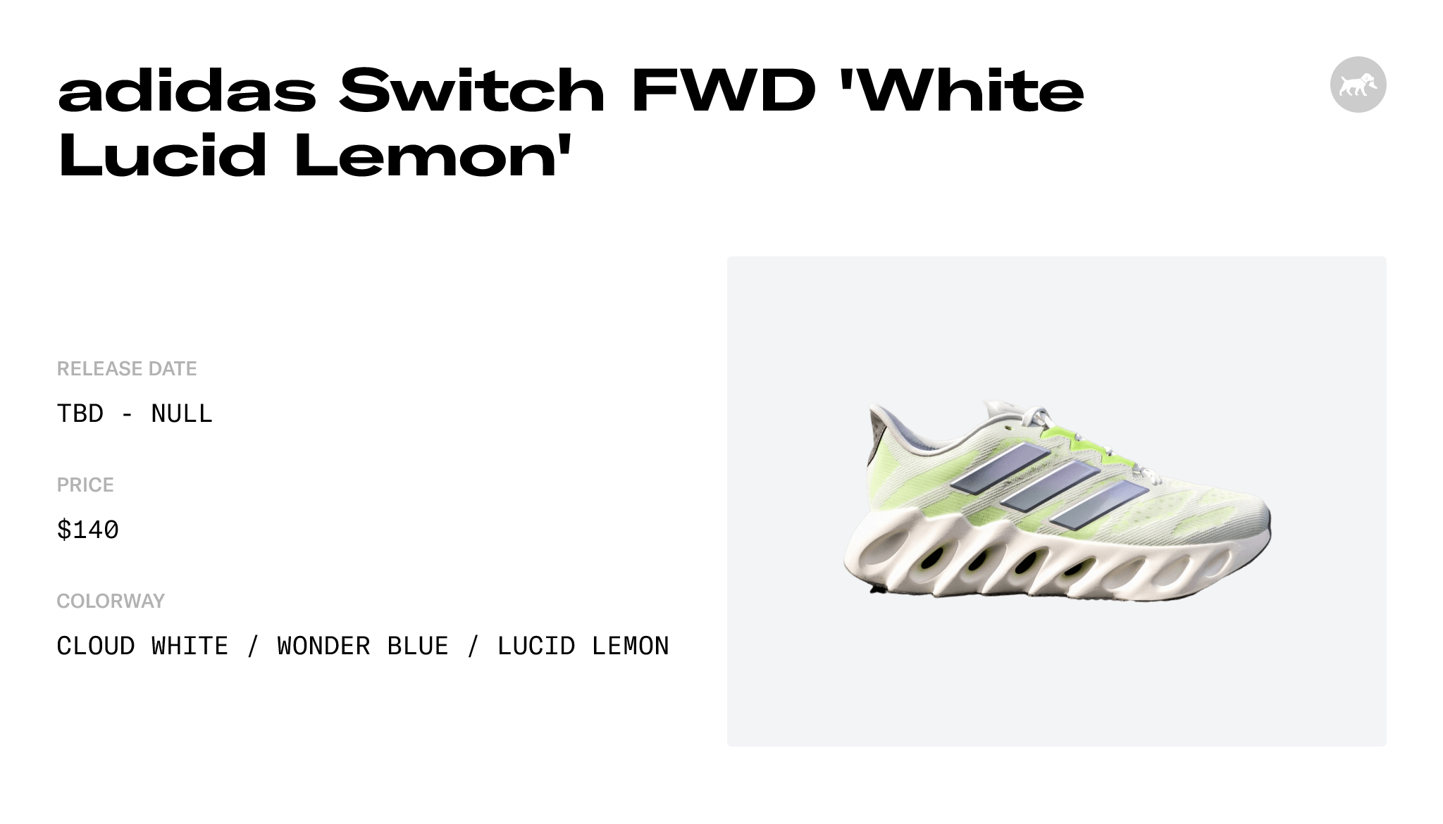 adidas Switch FWD 'White Lucid Lemon' - FZ5621 Release Info