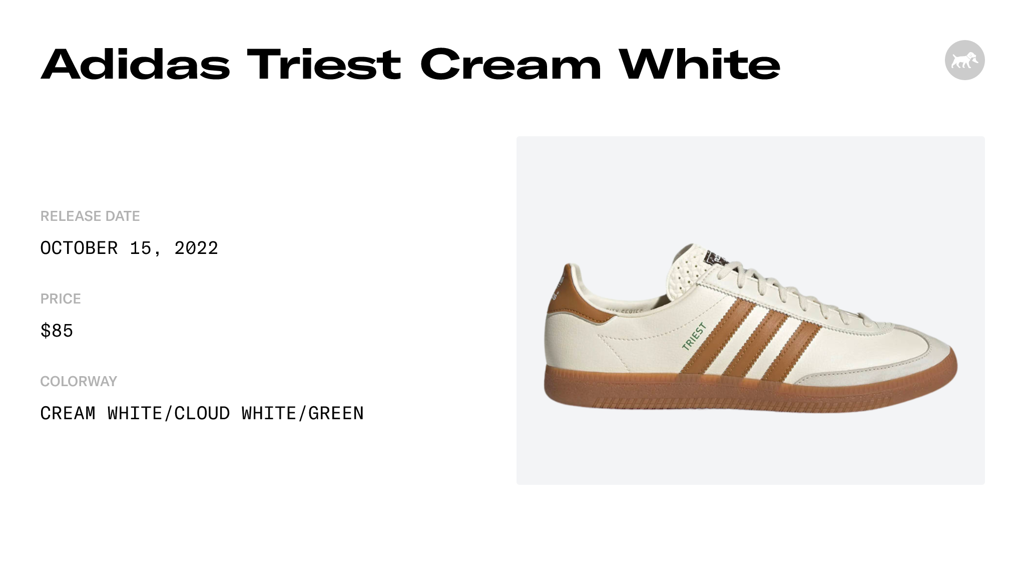 Adidas Triest Cream White - GX0712 Raffles & Where to Buy