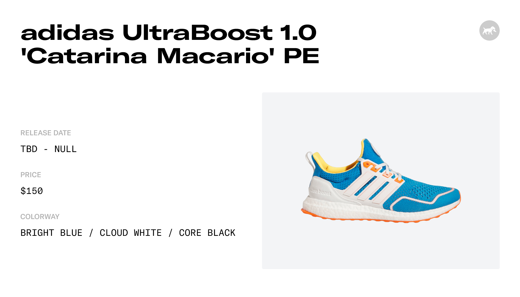 adidas UltraBoost 1.0 'Catarina Macario' PE - HR0080 Release Info