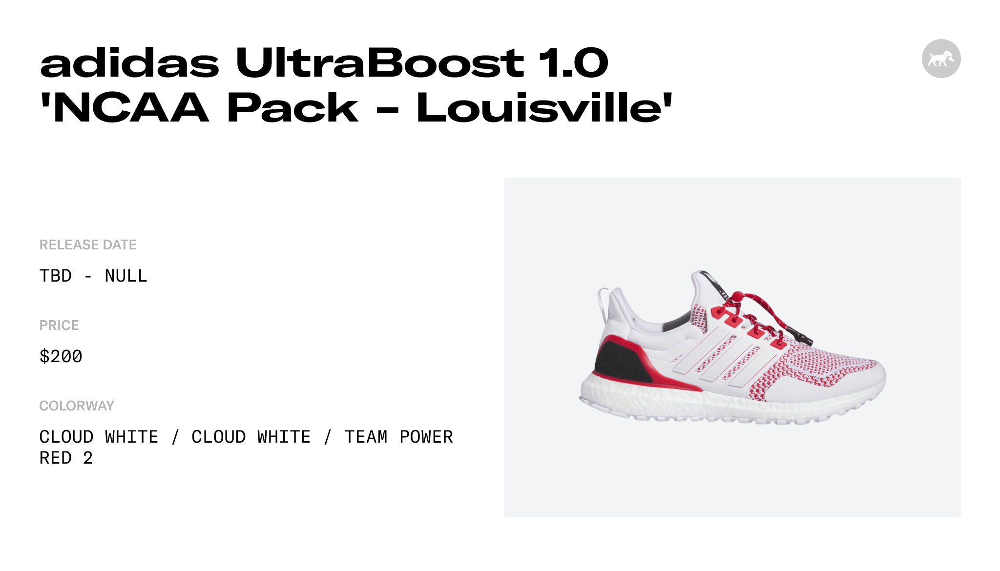 adidas UltraBoost 1.0 'NCAA Pack - Louisville' - IG5892 Release Info