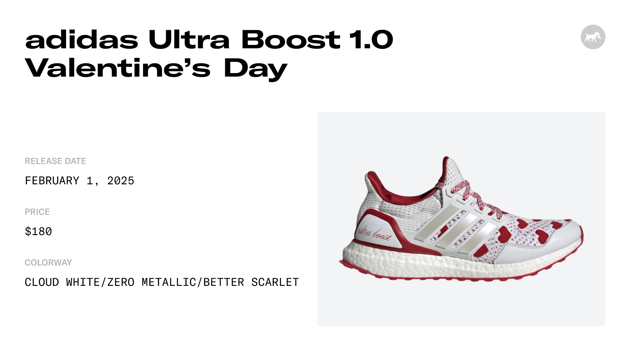 adidas Ultra Boost 1.0 Valentine’s Day - JR5845 Raffles & Where to Buy