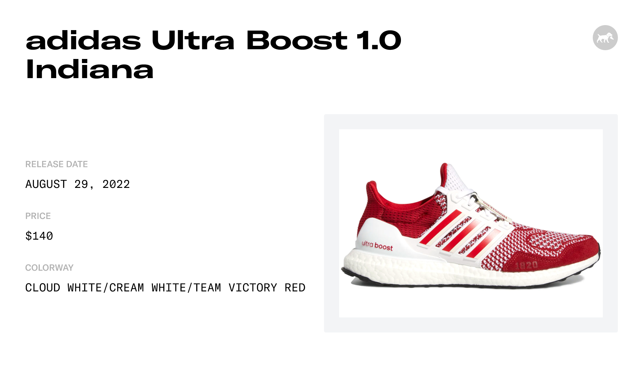 adidas Ultra Boost 1.0 Indiana - HQ5872 Release Info