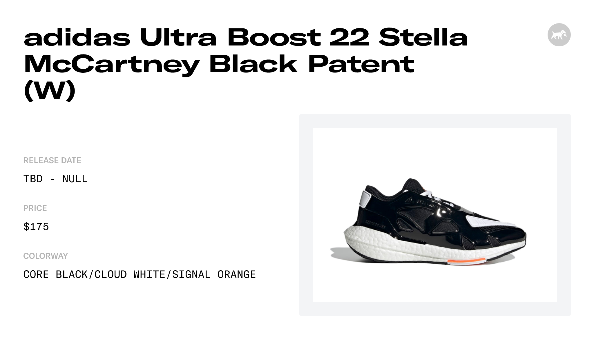 adidas Ultra Boost 22 Stella McCartney Black Patent (W) - GY6087 ...
