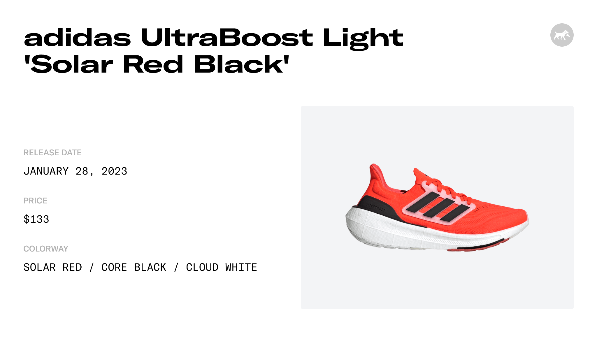 adidas UltraBoost Light 'Solar Red Black' - HQ6341 Release Info