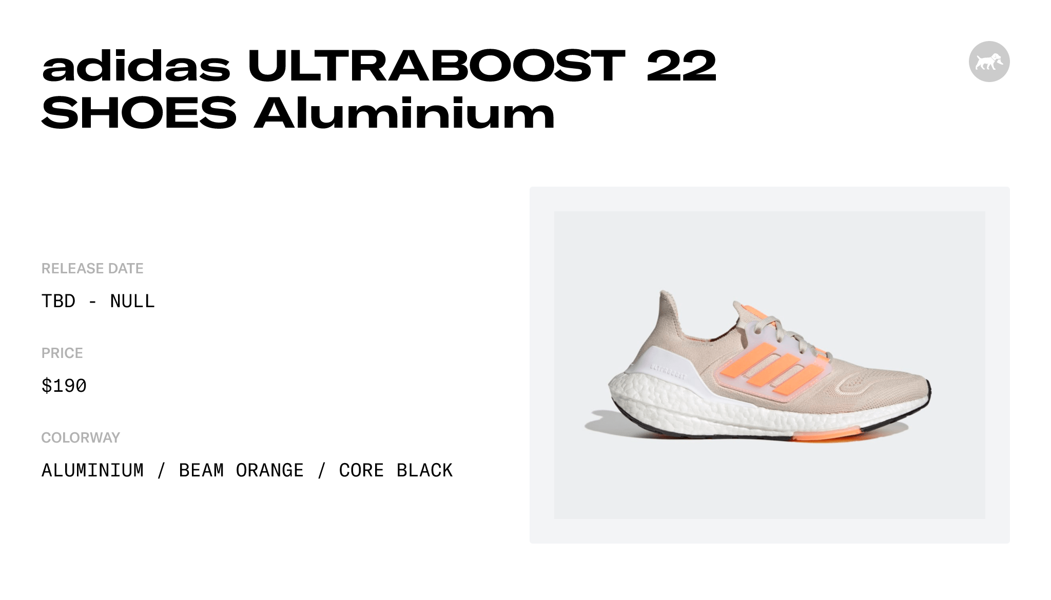 adidas ULTRABOOST 22 SHOES Aluminium - GX6666 Release Info