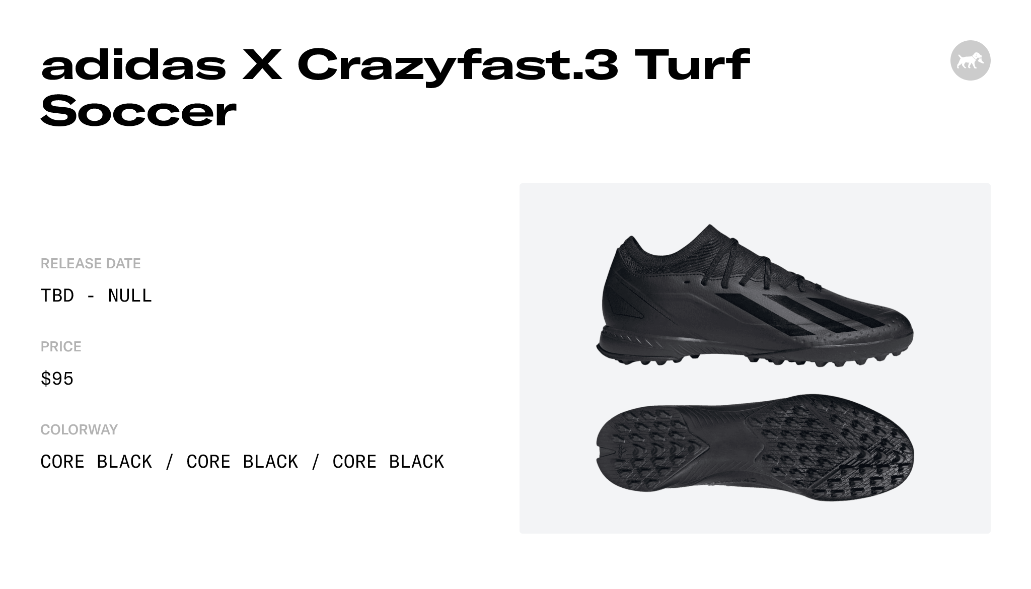 adidas X Crazyfast.3 Turf Soccer - ID9336 Release Info