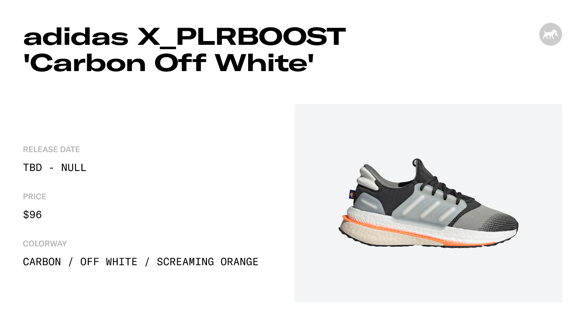 adidas X_PLRBOOST 'Carbon Off White' - HP3147 Release Info