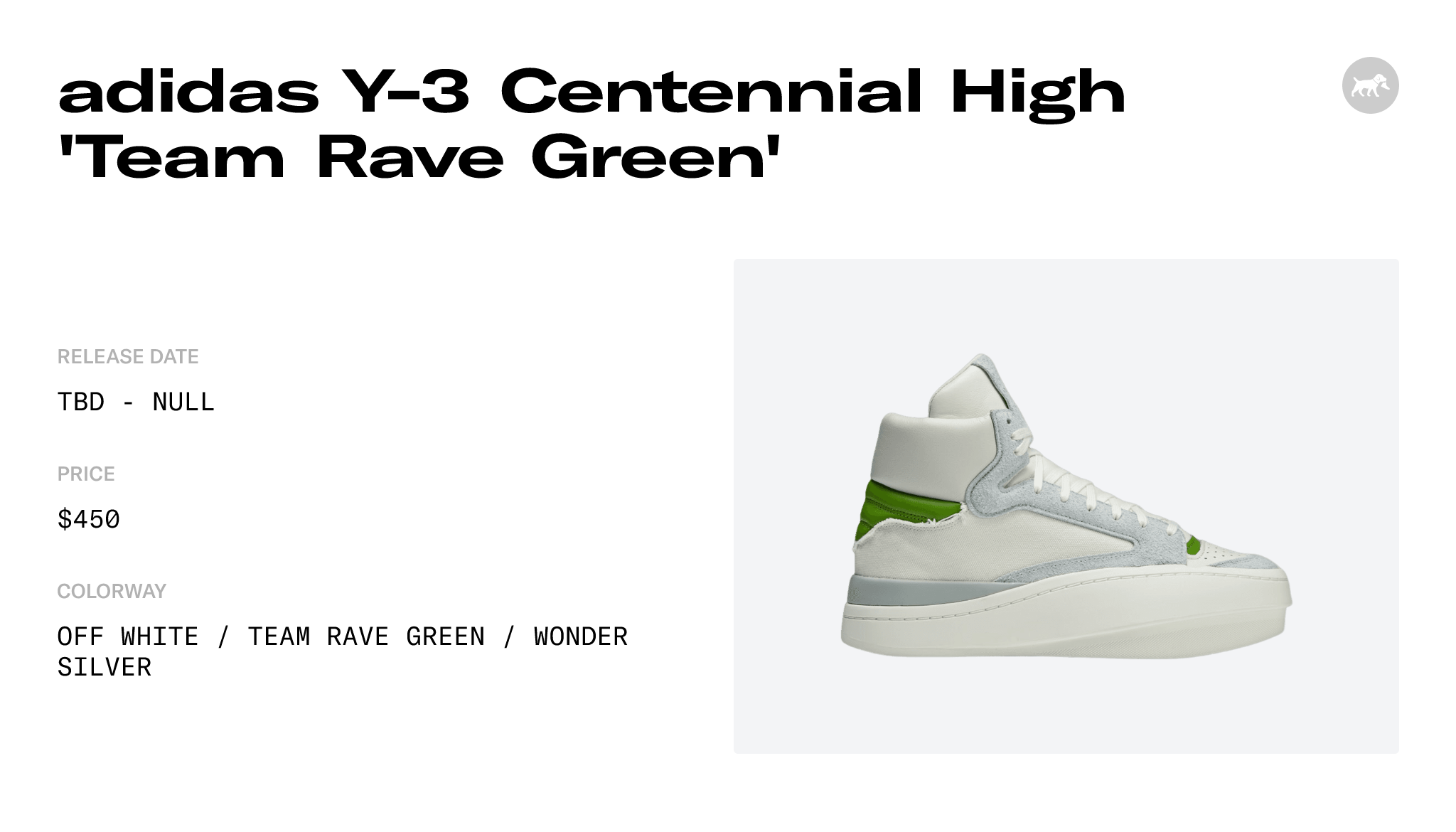 adidas Y-3 Centennial High 'Team Rave Green' - IG0798 Release Info