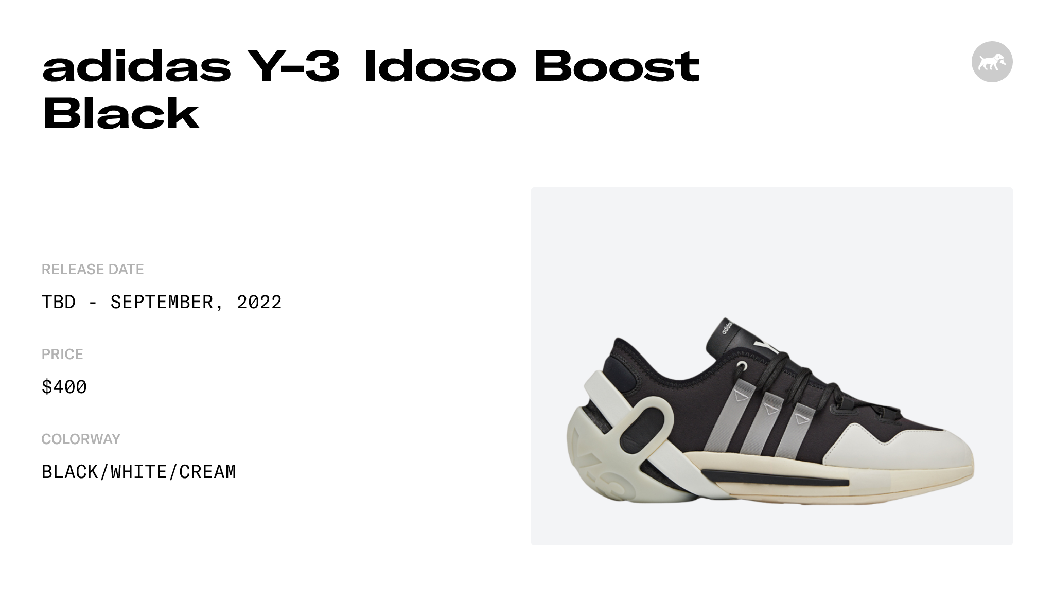 adidas Y-3 Idoso Boost Black - HQ5970 Release Info