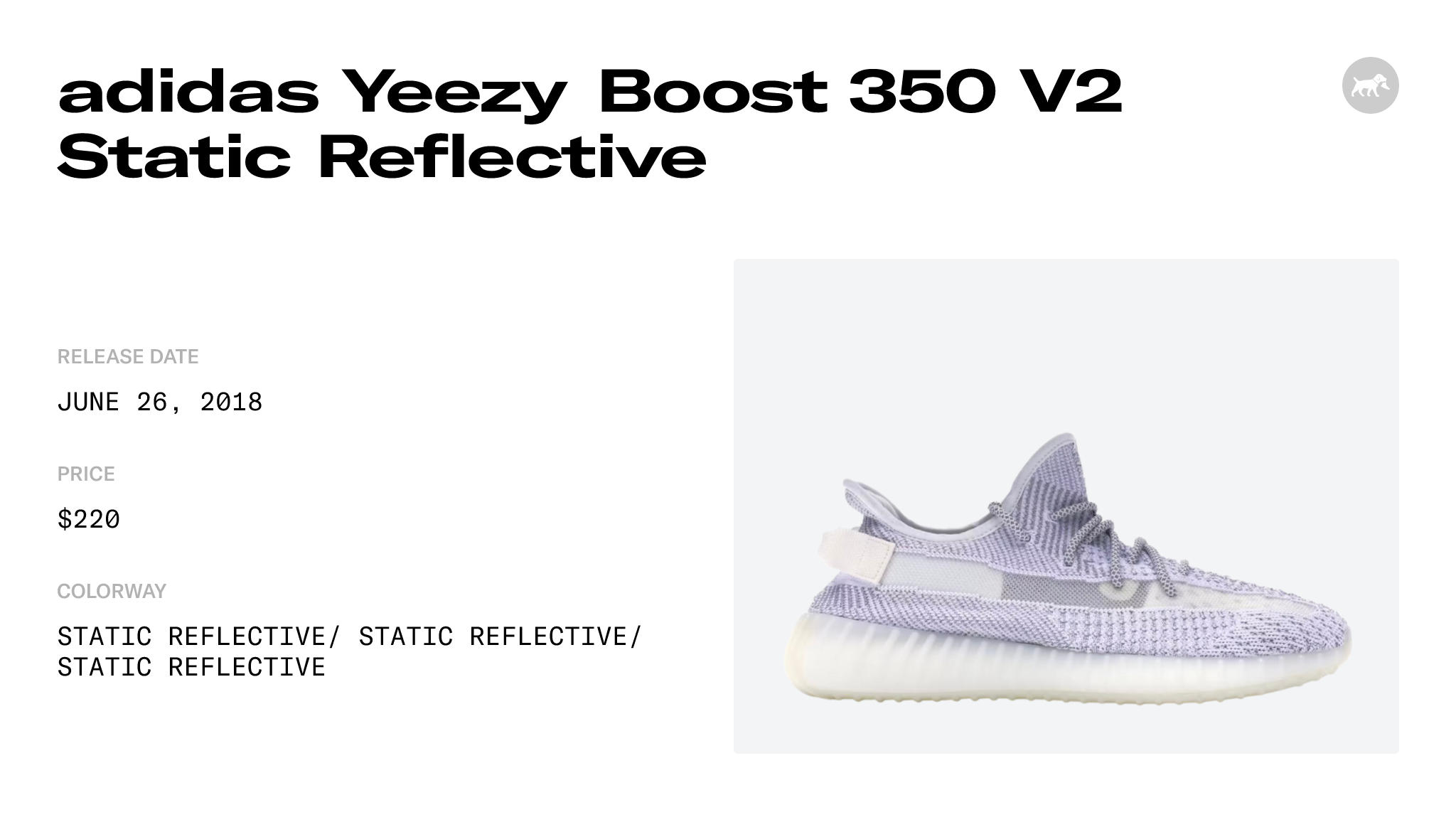 adidas Yeezy Boost 350 V2 Static Reflective - EF2367