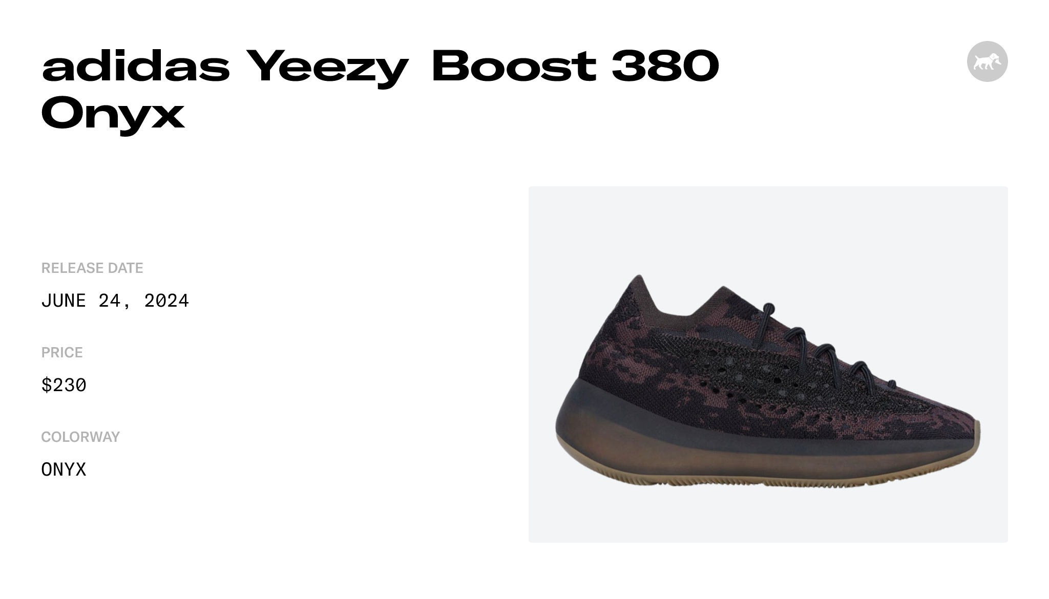 adidas Yeezy Boost 380 Onyx - FZ1270 Raffles & Where to Buy