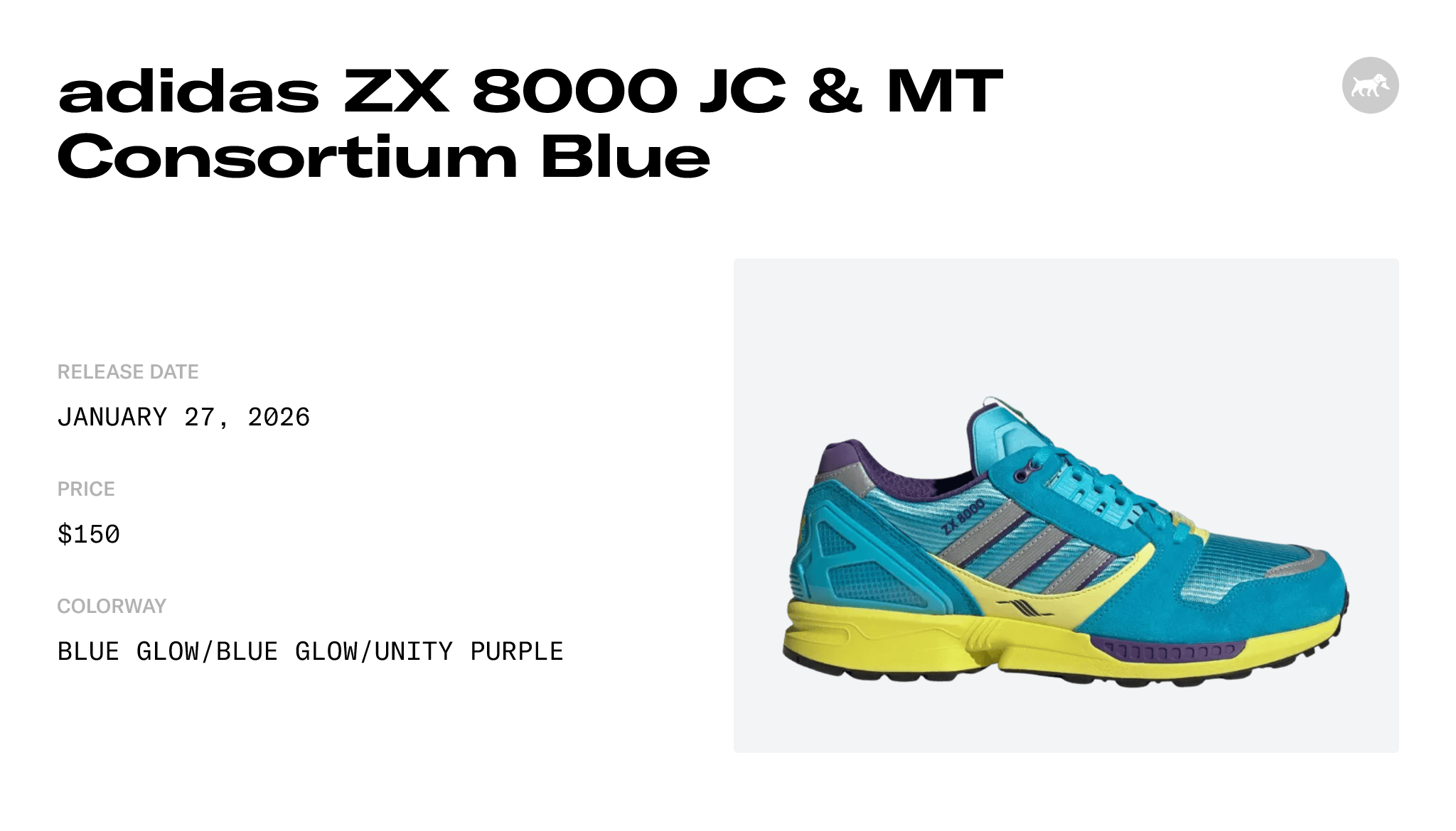 adidas ZX 8000 JC & MT Consortium Blue - JQ6739 Raffles & Where to Buy