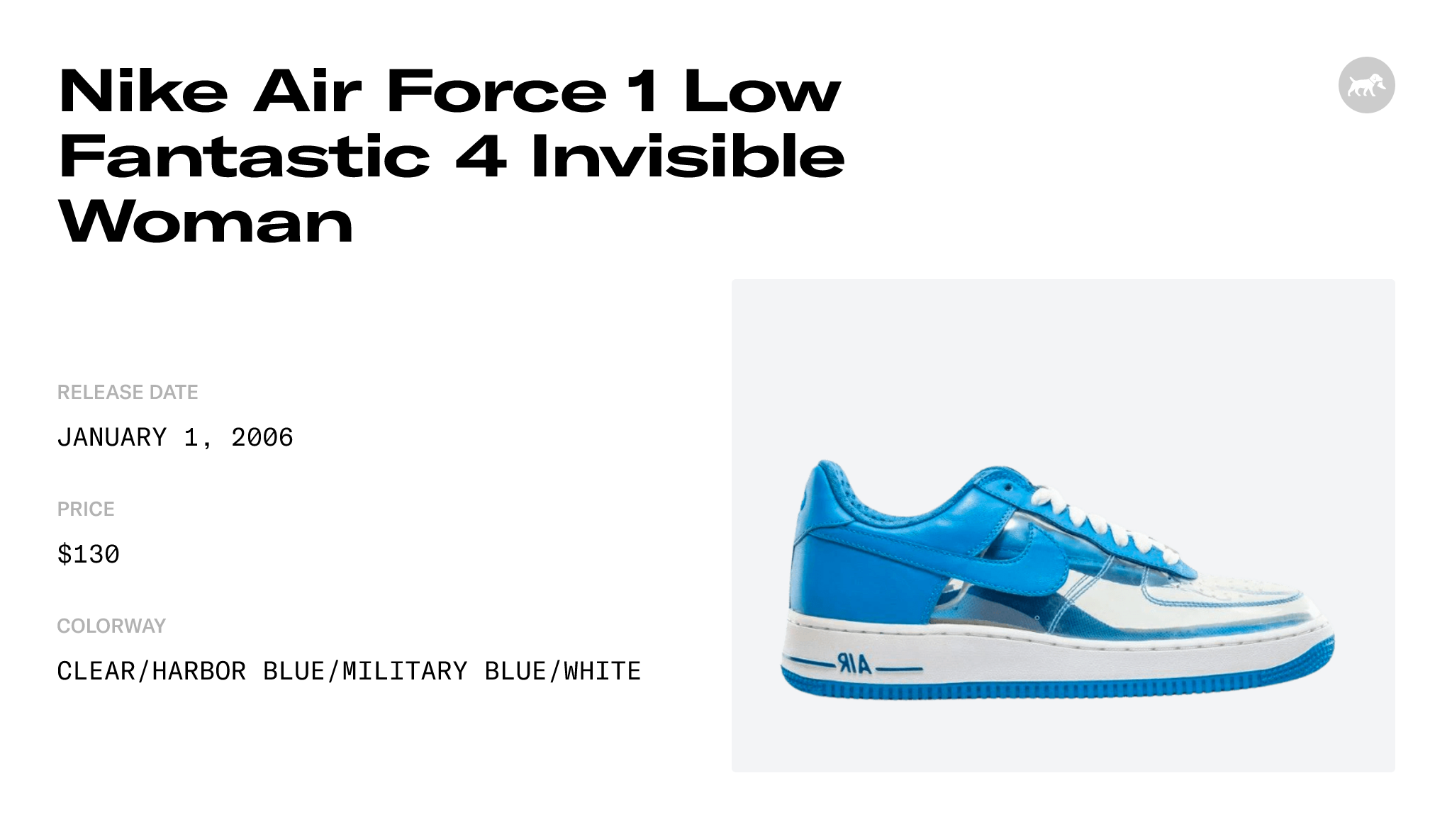Nike Air Force 1 Low Fantastic 4 Invisible Woman - 313641-941