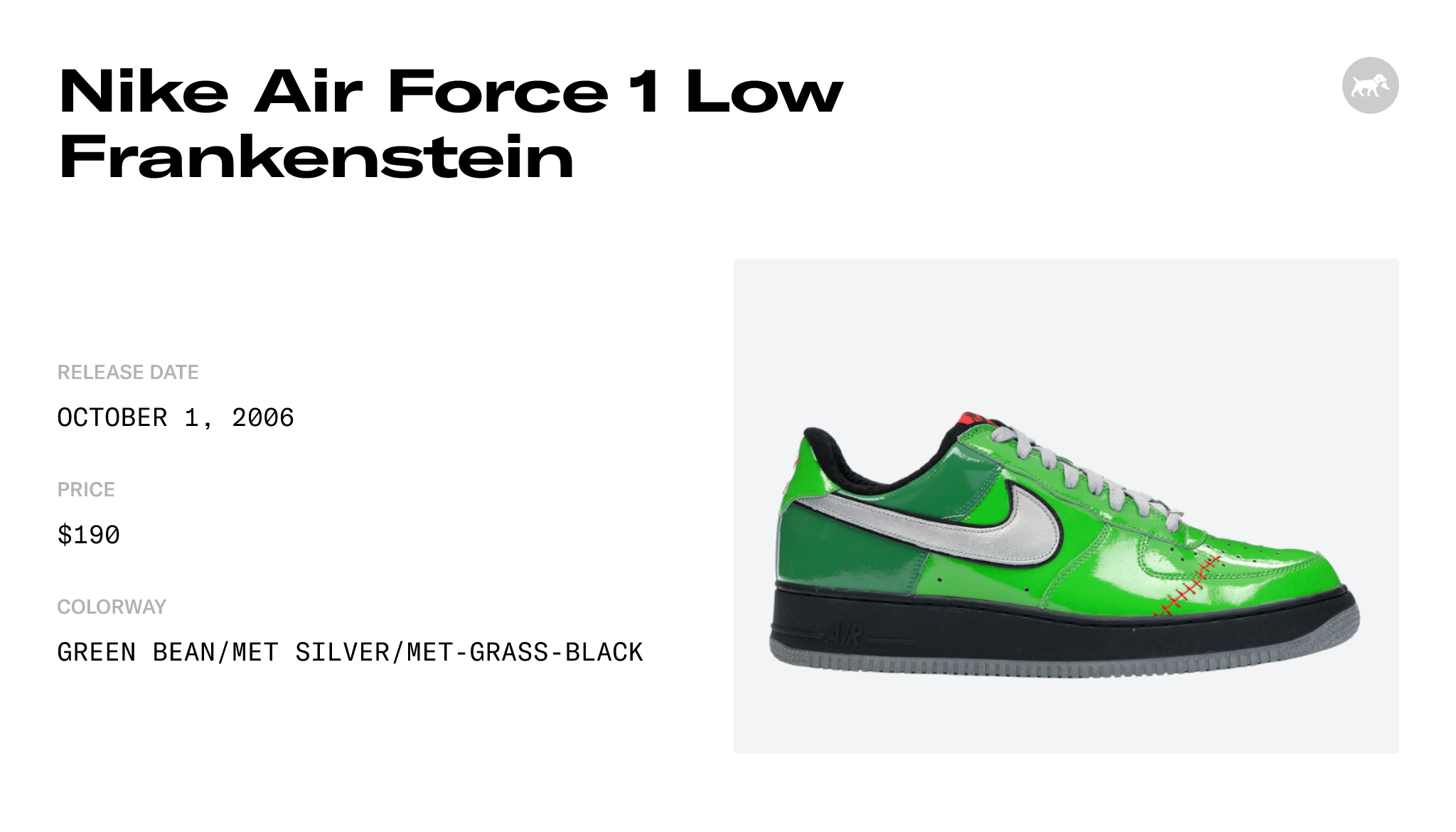 Nike Air Force 1 Low Frankenstein - 313641-301 Raffles & Where to Buy