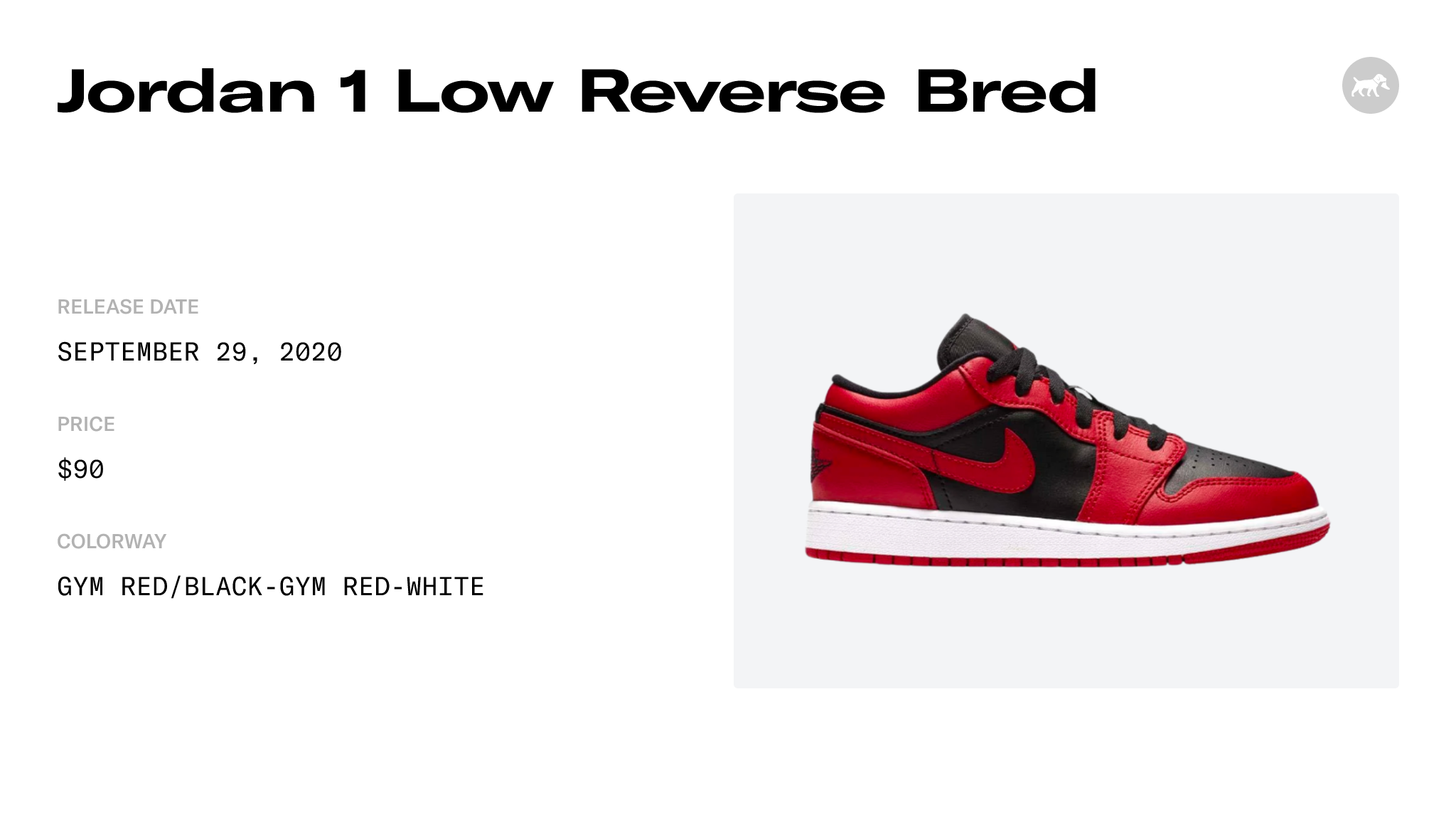 Jordan 1 Low Reverse Bred - 553558-606 Raffles & Where to Buy