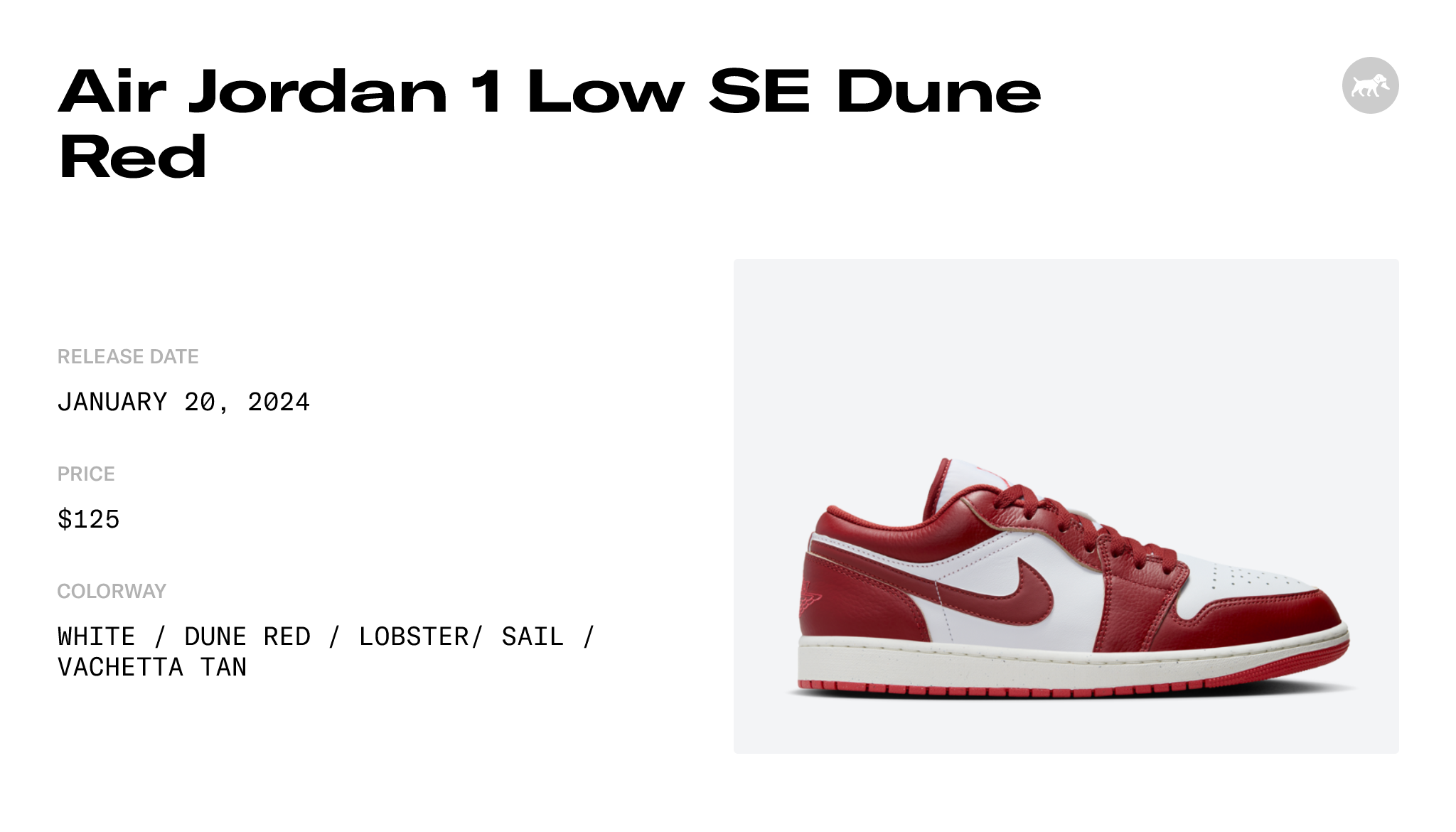 Air Jordan 1 Low SE Dune Red - FJ3459-160 Raffles & Where to Buy