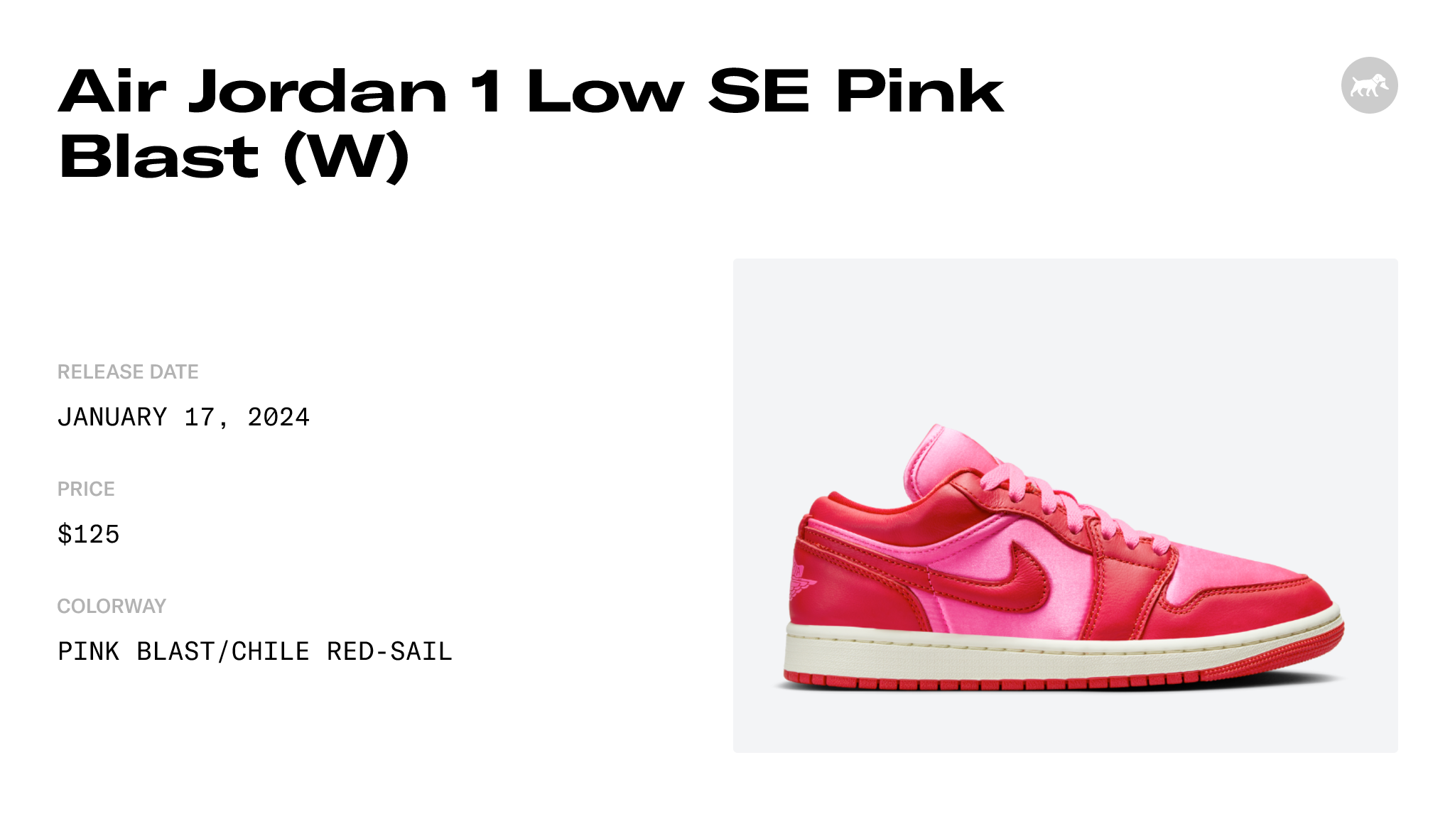 Air Jordan 1 Low SE Pink Blast (W) - FB9893-600 Raffles & Where to Buy