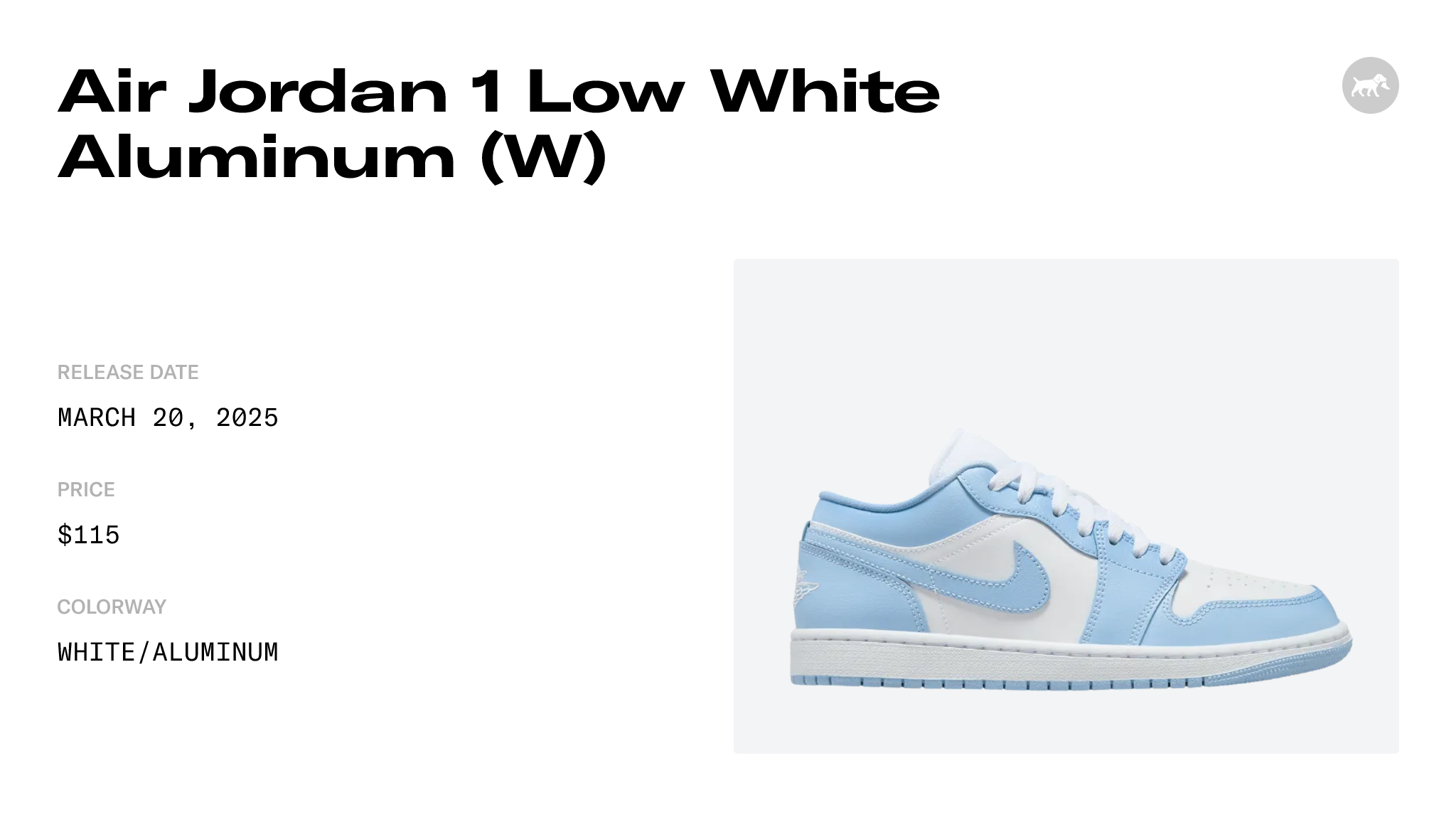 Air Jordan 1 Low White Aluminum (W) - DC0774-142 Raffles & Where to Buy