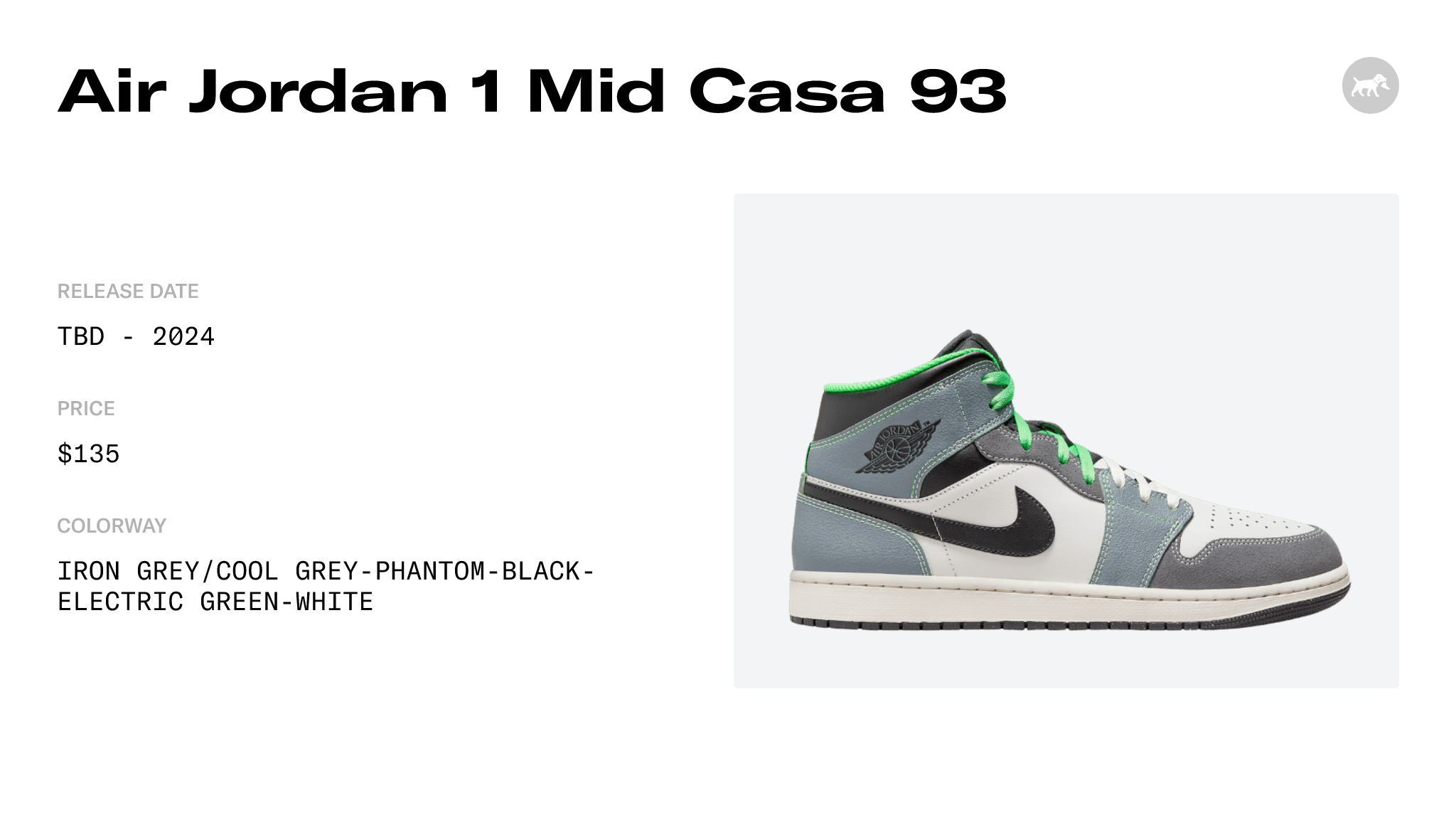 Air Jordan 1 Mid Casa 93 - HQ3829-001 Release Info