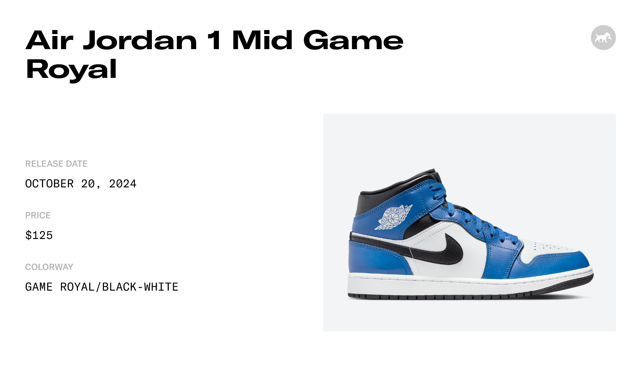 Air Jordan 1 Mid Game Royal - DQ8426-402 Raffles & Where to Buy