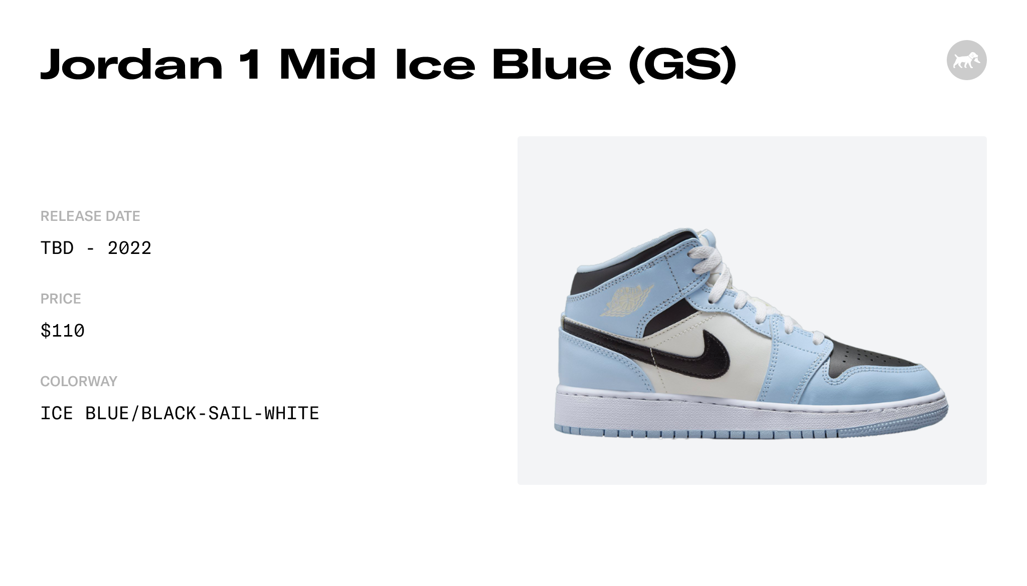 Jordan 1 Mid Ice Blue (GS) - 555112-401; 640737-401; 644507-401 Release ...
