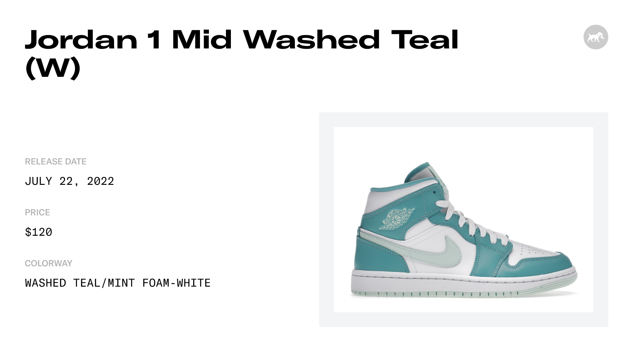 Jordan 1 Mid Washed Teal (W) - DV2229-300 Raffles & Where to Buy