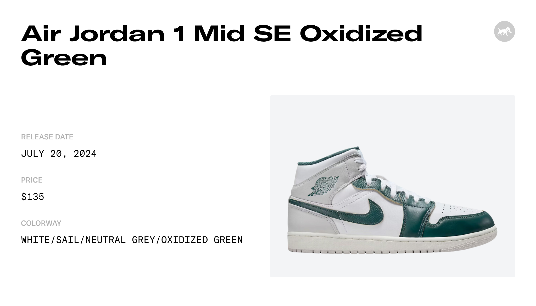 Air Jordan 1 Mid SE Oxidized Green - FQ7720-103 Raffles & Where to Buy