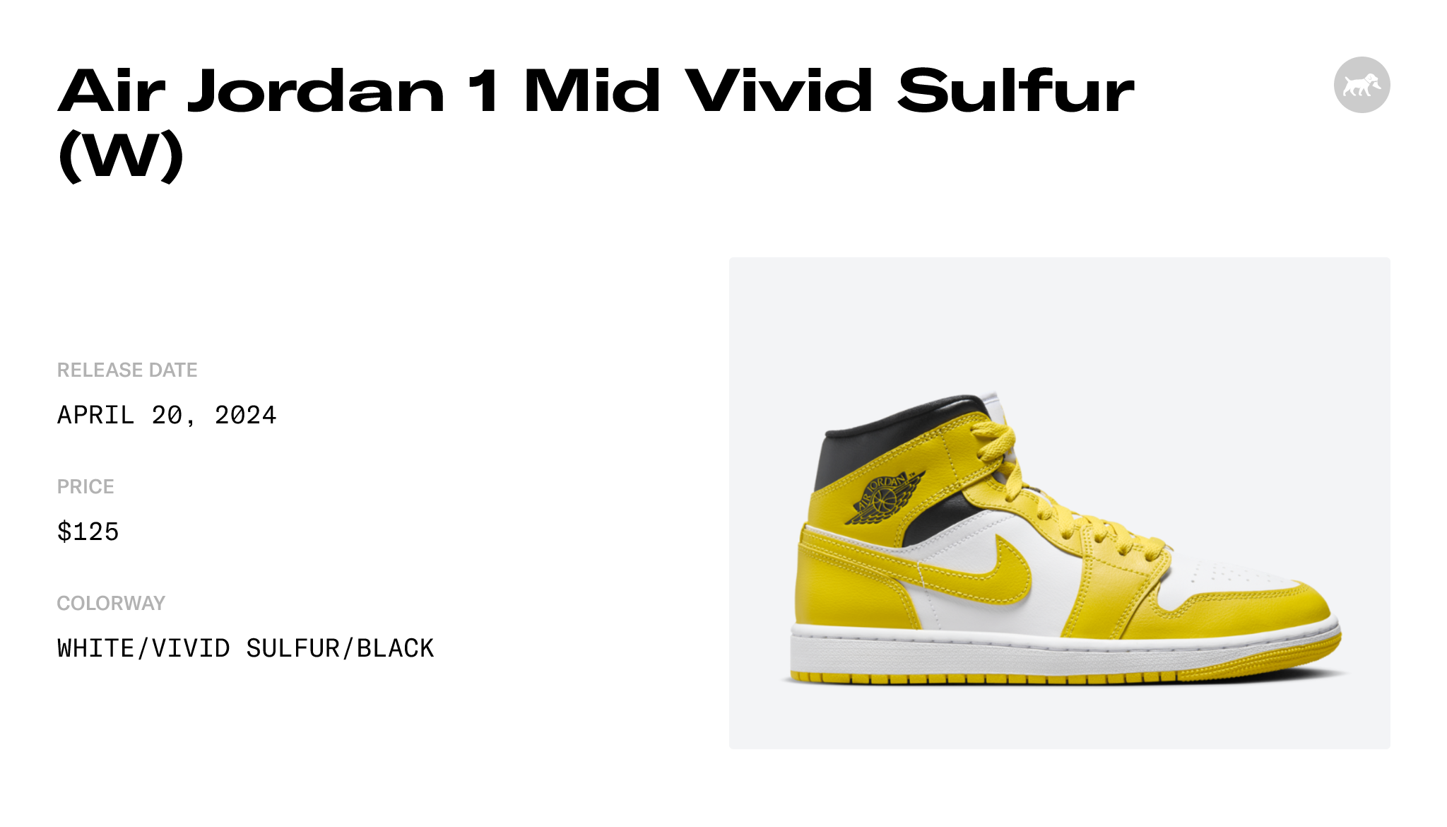 Air Jordan 1 Mid Vivid Sulfur (W) - BQ6472-170 Raffles & Where to Buy