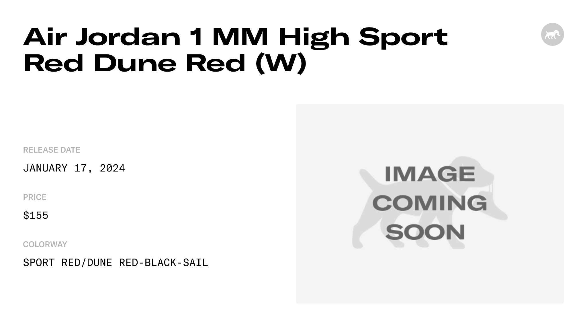 Air Jordan 1 MM High Sport Red Dune Red (W) - FB9891-600
